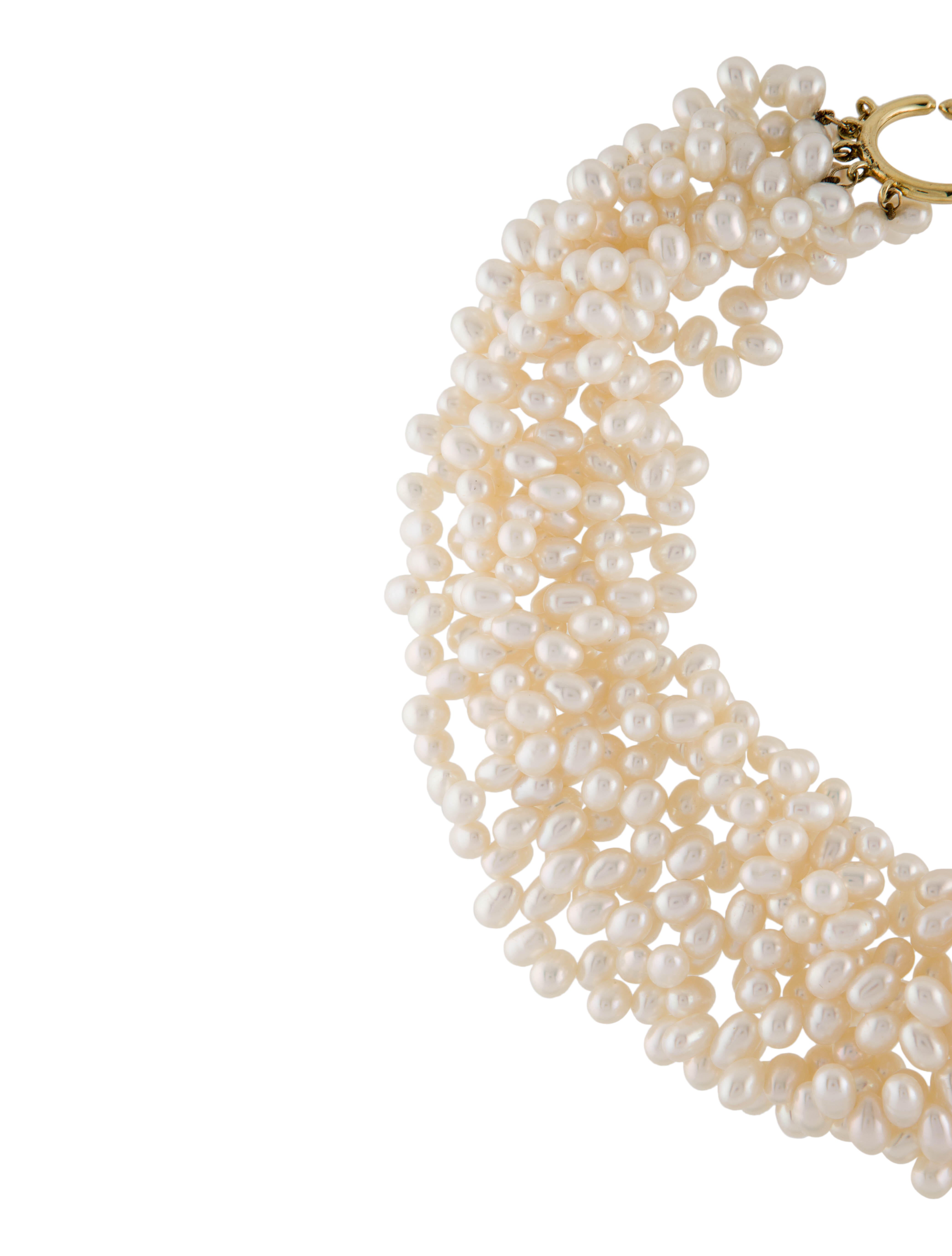 Tiffany & Co. Vintage 18K Pearl Torsade Necklace - 18K Yellow Gold ...