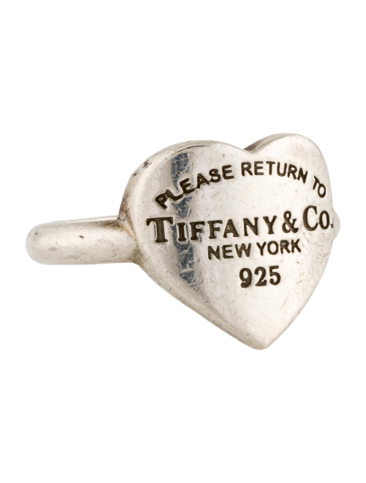 Tiffany & Co. Return to Tiffany® Heart Tag Ring - Sterling Silver ...