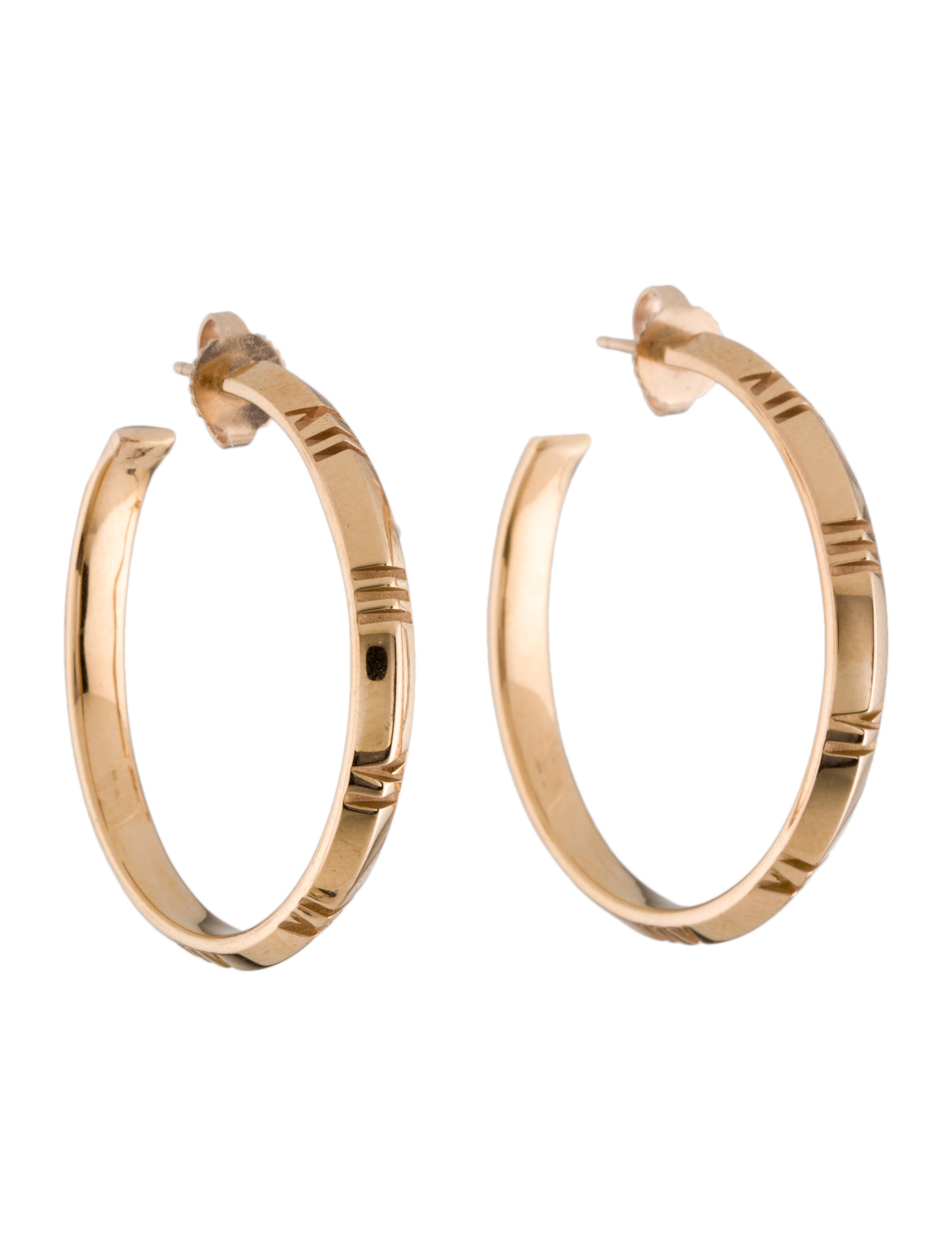 Tiffany & Co. 18K Hoop Earrings - 18K Yellow Gold Hoop, Earrings ...
