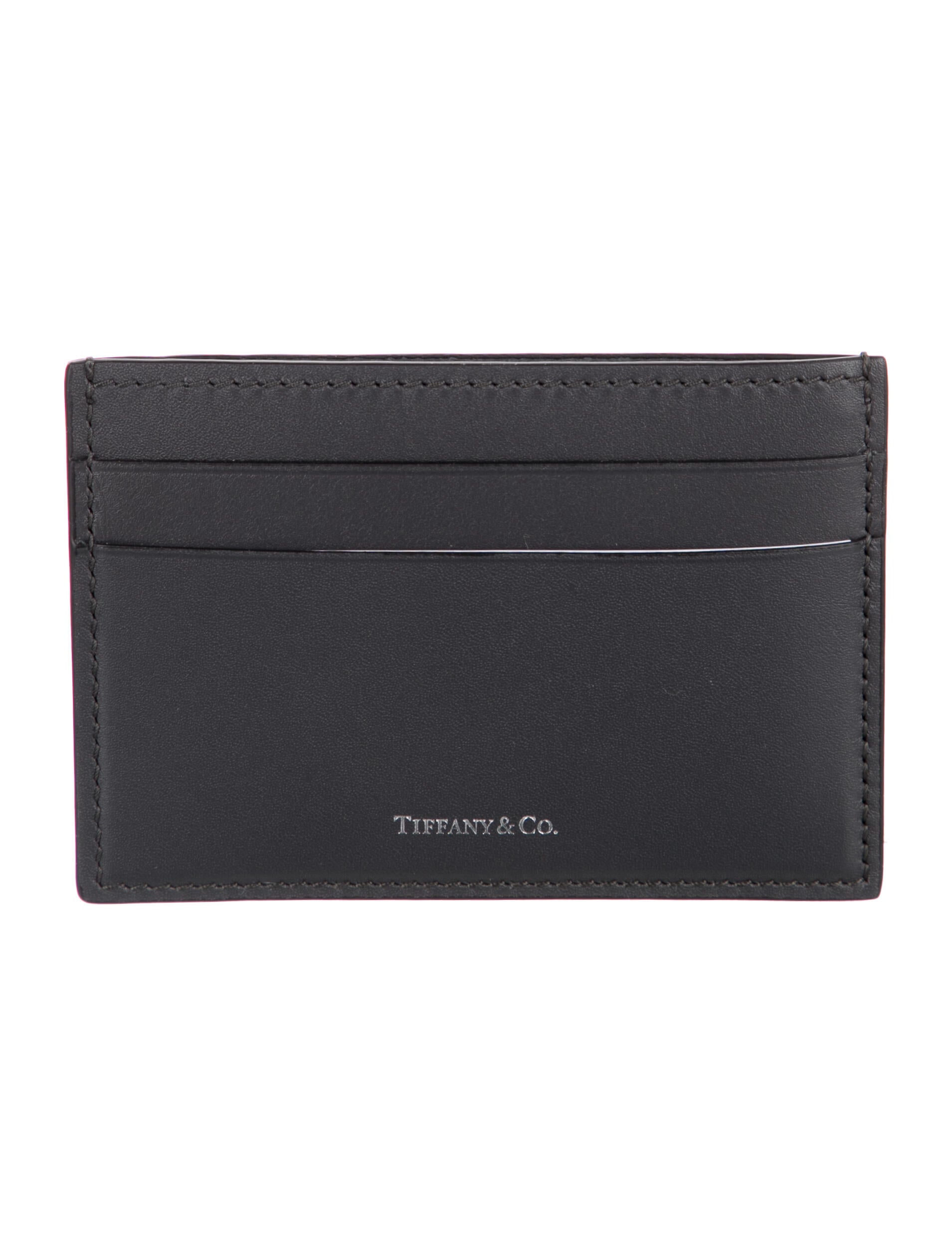 Gucci Micro Guccissia Card Holder Leather Card Holder w/ Tags - Black ...