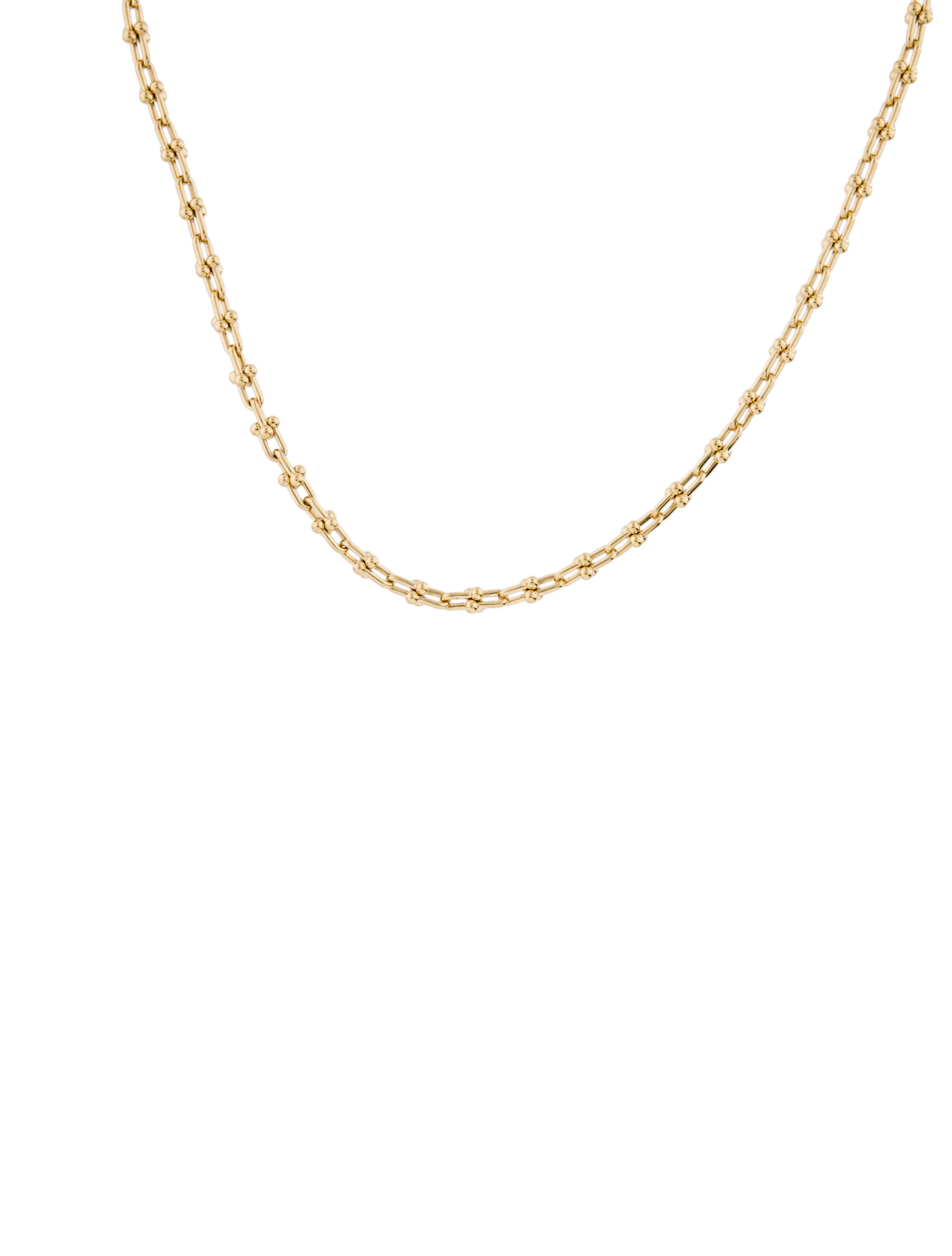 Tiffany & Co. 18K Small Link Chain Necklace - 18K Yellow Gold Chain ...