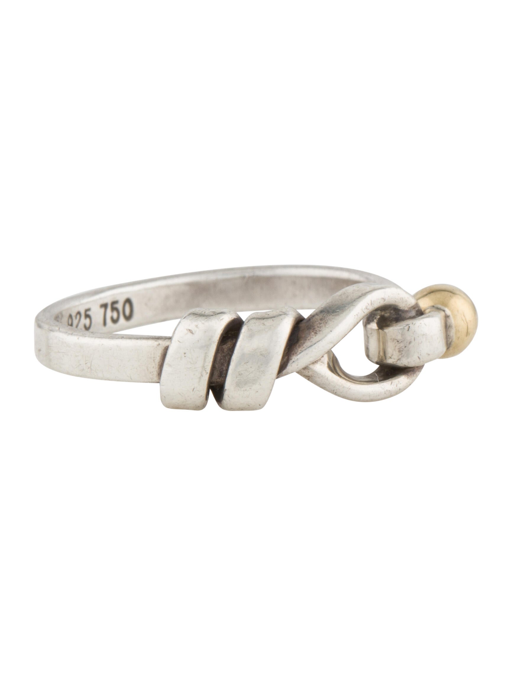 Tiffany & Co. Two-Tone Knot Band - 18K Yellow Gold Band, Rings ...