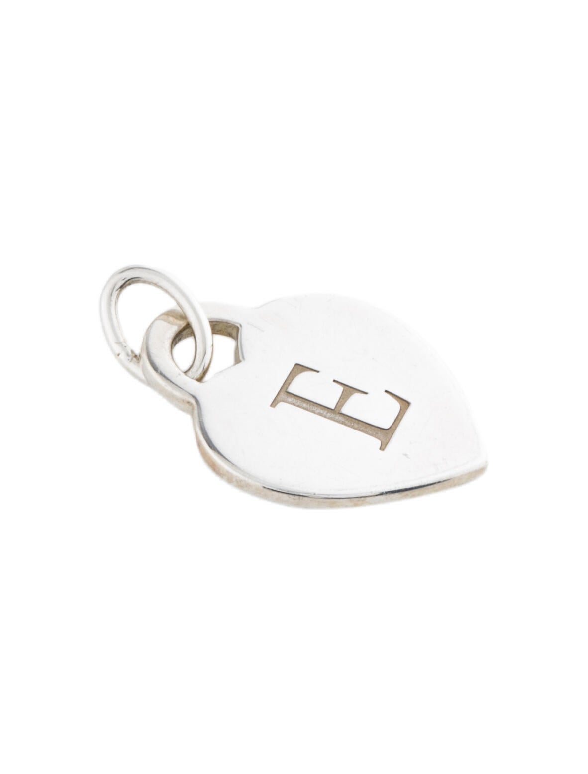 Tiffany & Co. Alphabet Heart Tag Letter 'E' Pendant - Sterling Silver ...