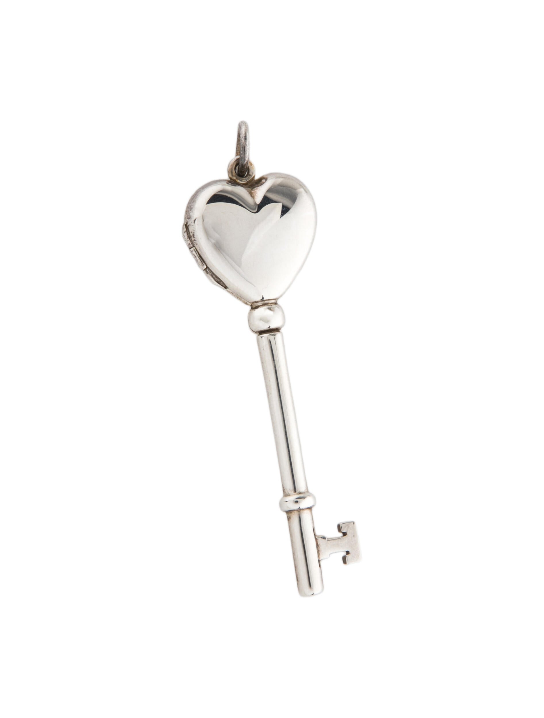 Tiffany & Co. Heart Locket Key Pendant - Sterling Silver Pendant ...