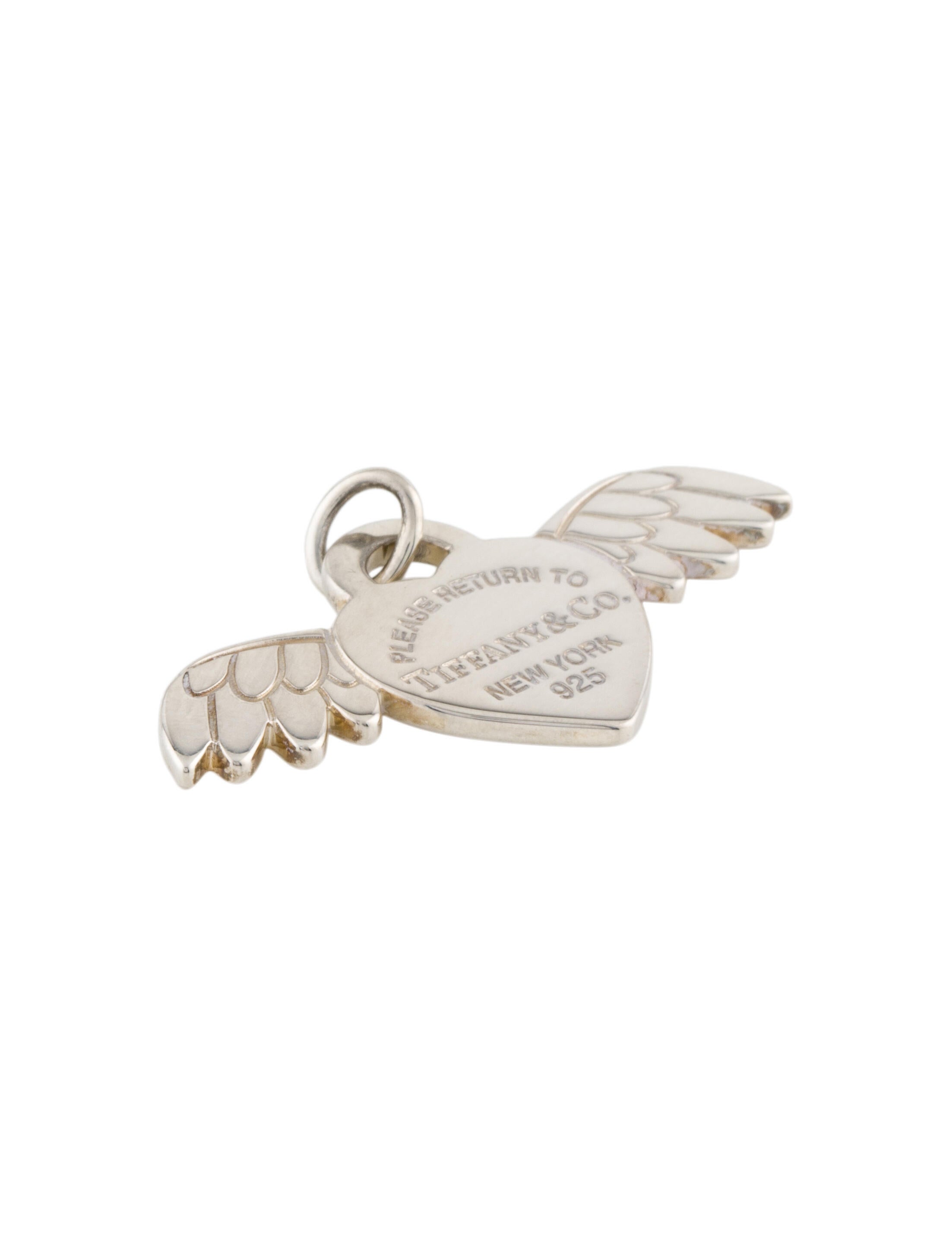 Tiffany & Co. Angel Heart Wing Charm Pendant - Pendant Necklace ...