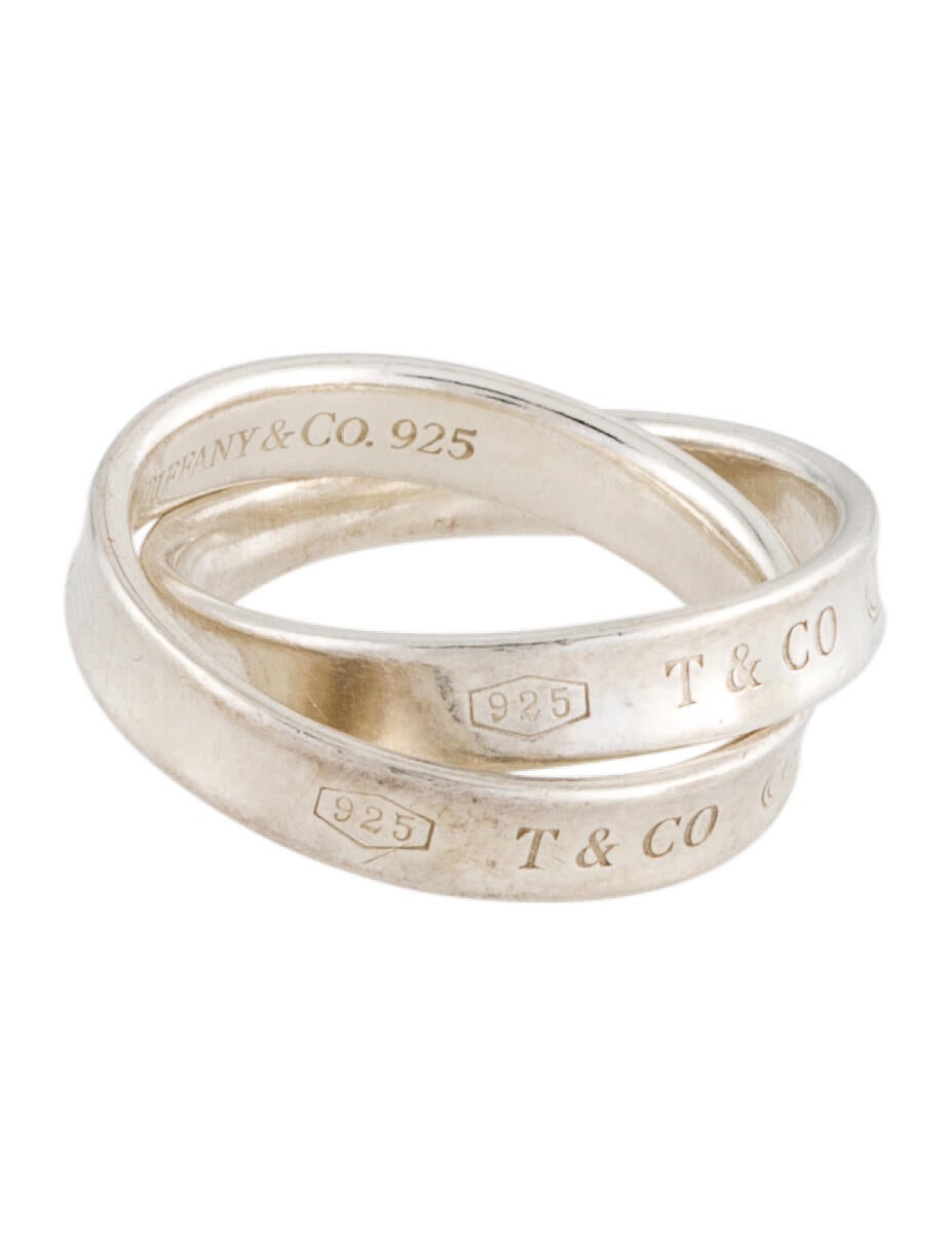 Tiffany & Co. Interlocking Circles Ring - Sterling Silver Rolling Ring ...