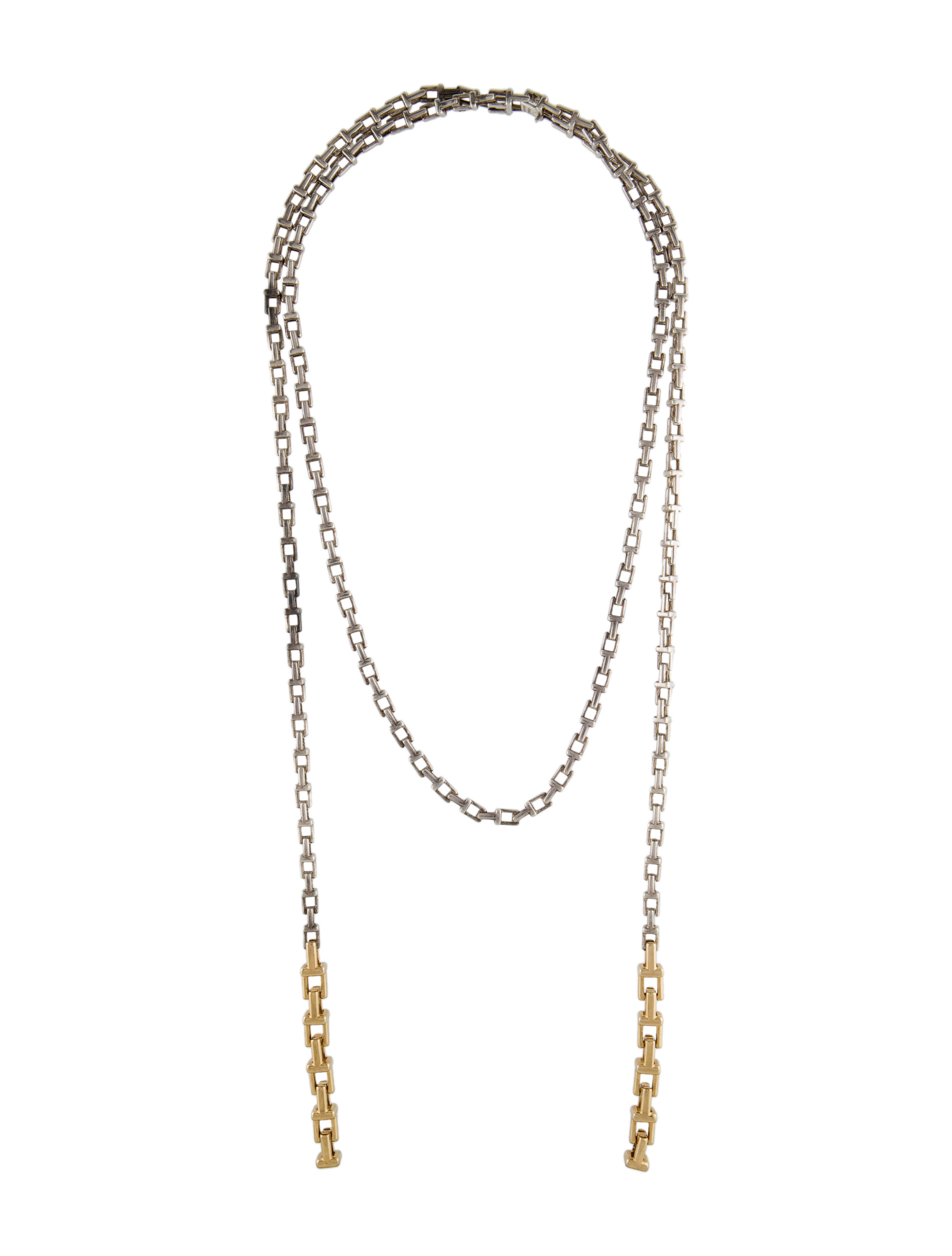 Tiffany & Co. 'T' Chain Necklace - 18K Yellow Gold Chain, Necklaces ...