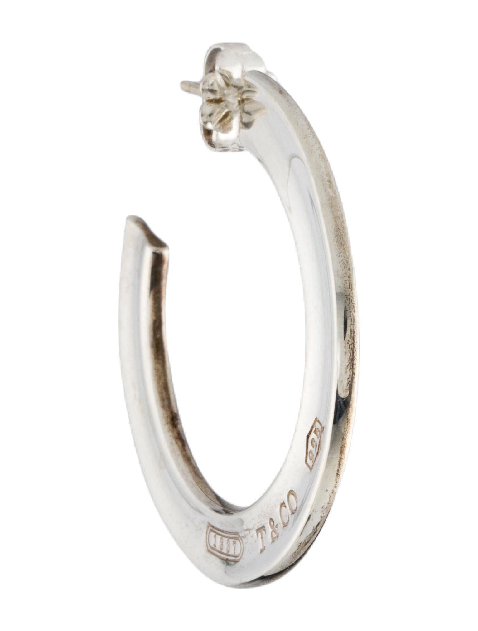 Tiffany & Co. Cushion Square Hoop Earrings - Sterling Silver Hoop ...