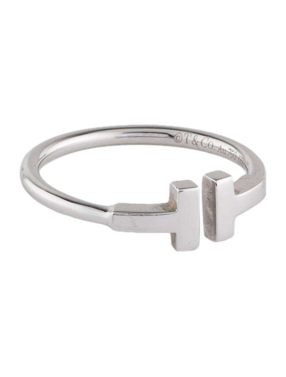 Tiffany & Co. 18k T Wire Band Ring - Rhodium-Plated 18K White Gold Band ...