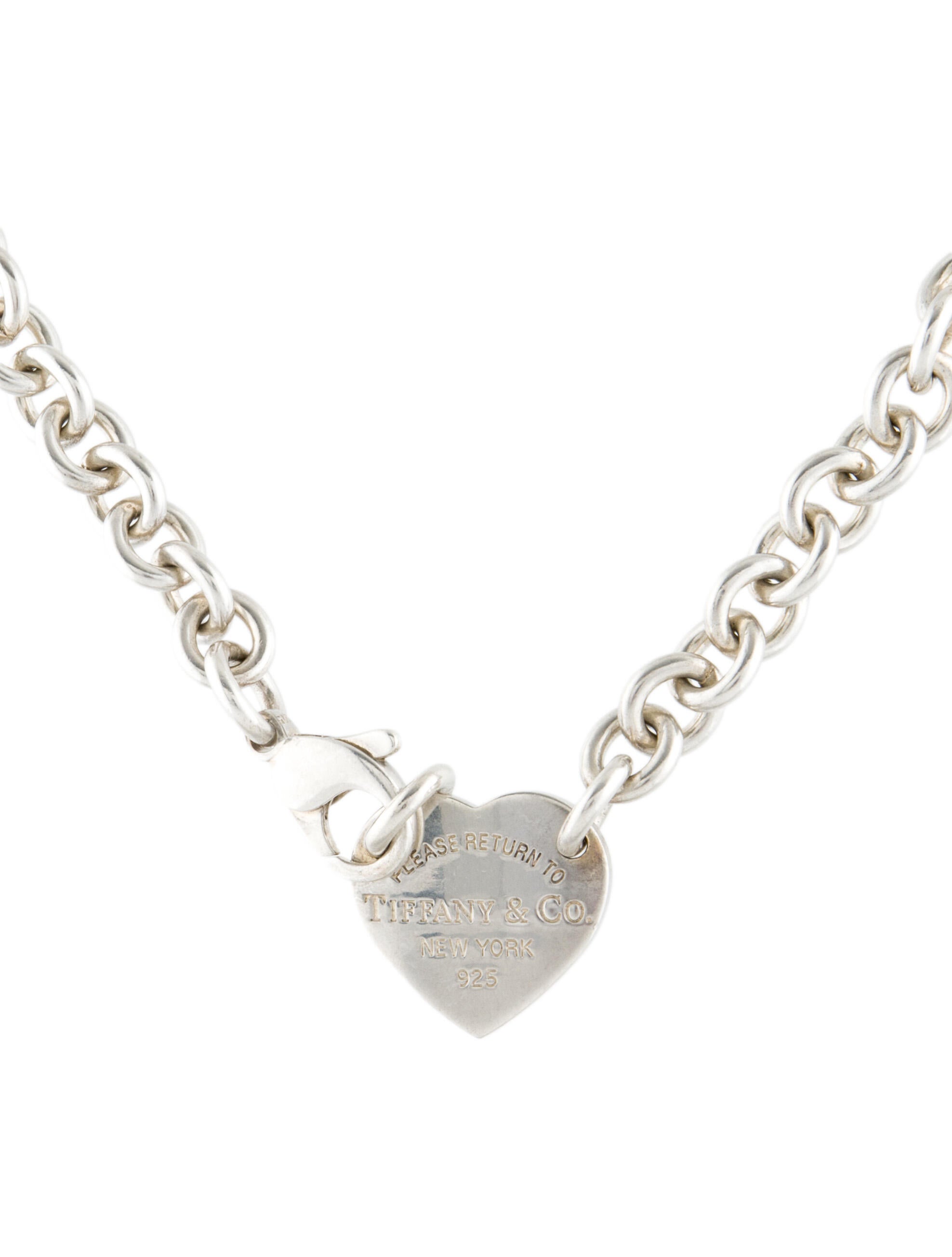 Tiffany & Co. Heart Tag Chain Link Choker - Choker, Necklaces ...