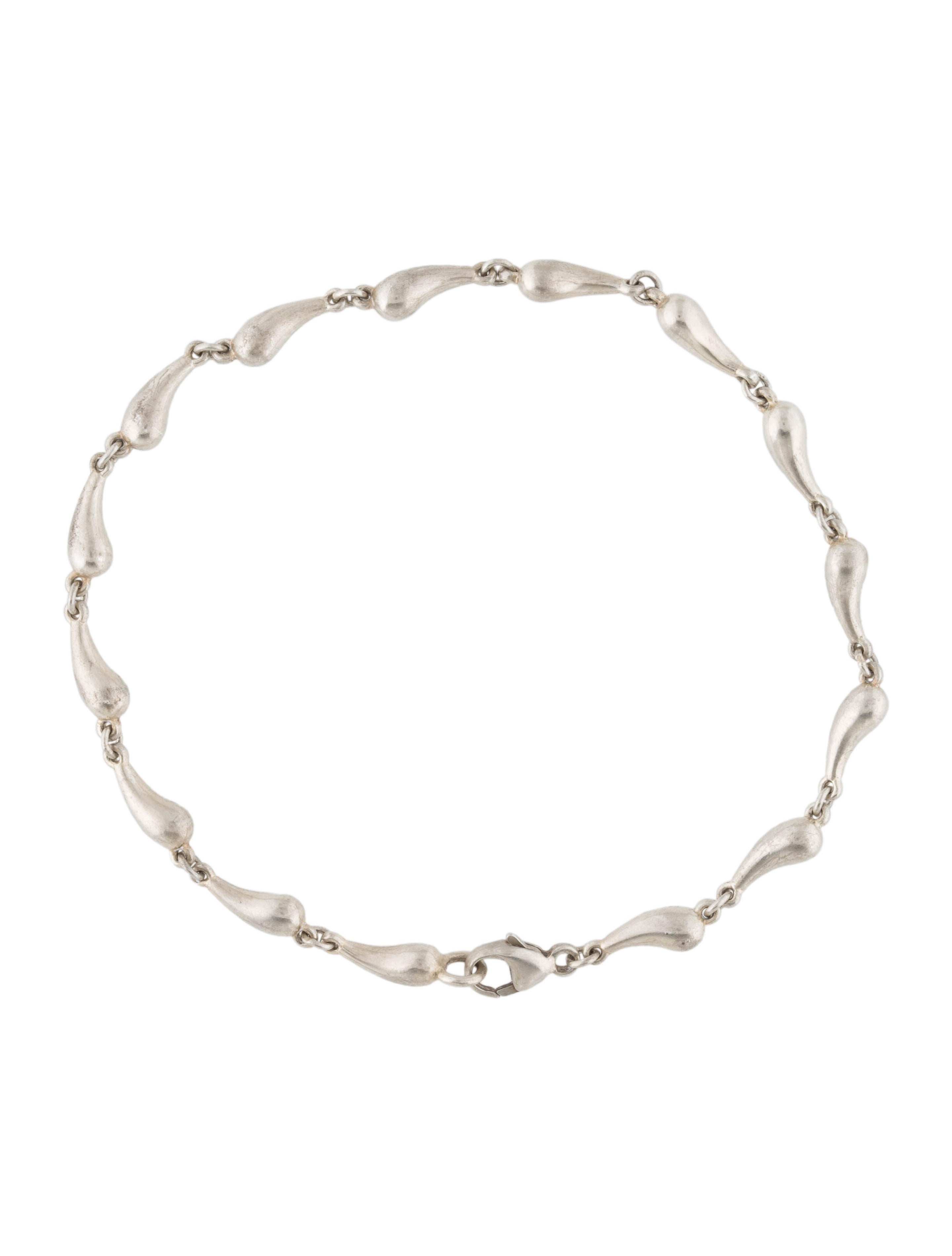 Tiffany & Co. Teardrop Link Bracelet - Station, Bracelets - TIF262417 ...