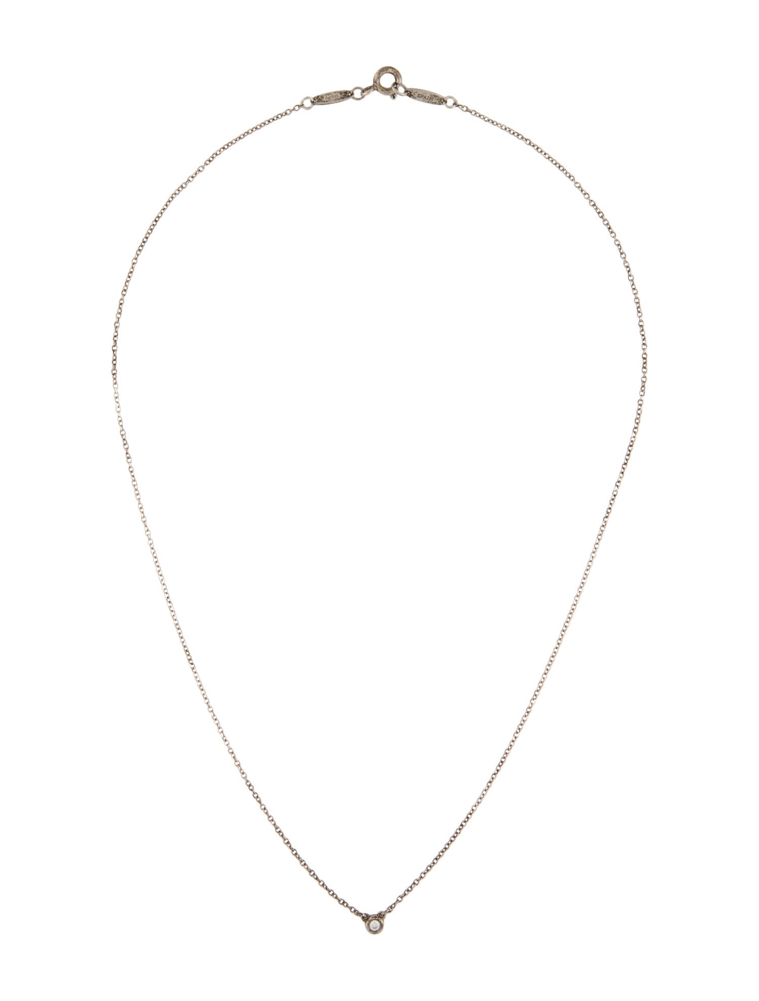 Tiffany & Co. Diamonds By The Yard Pendant Necklace - Sterling Silver ...