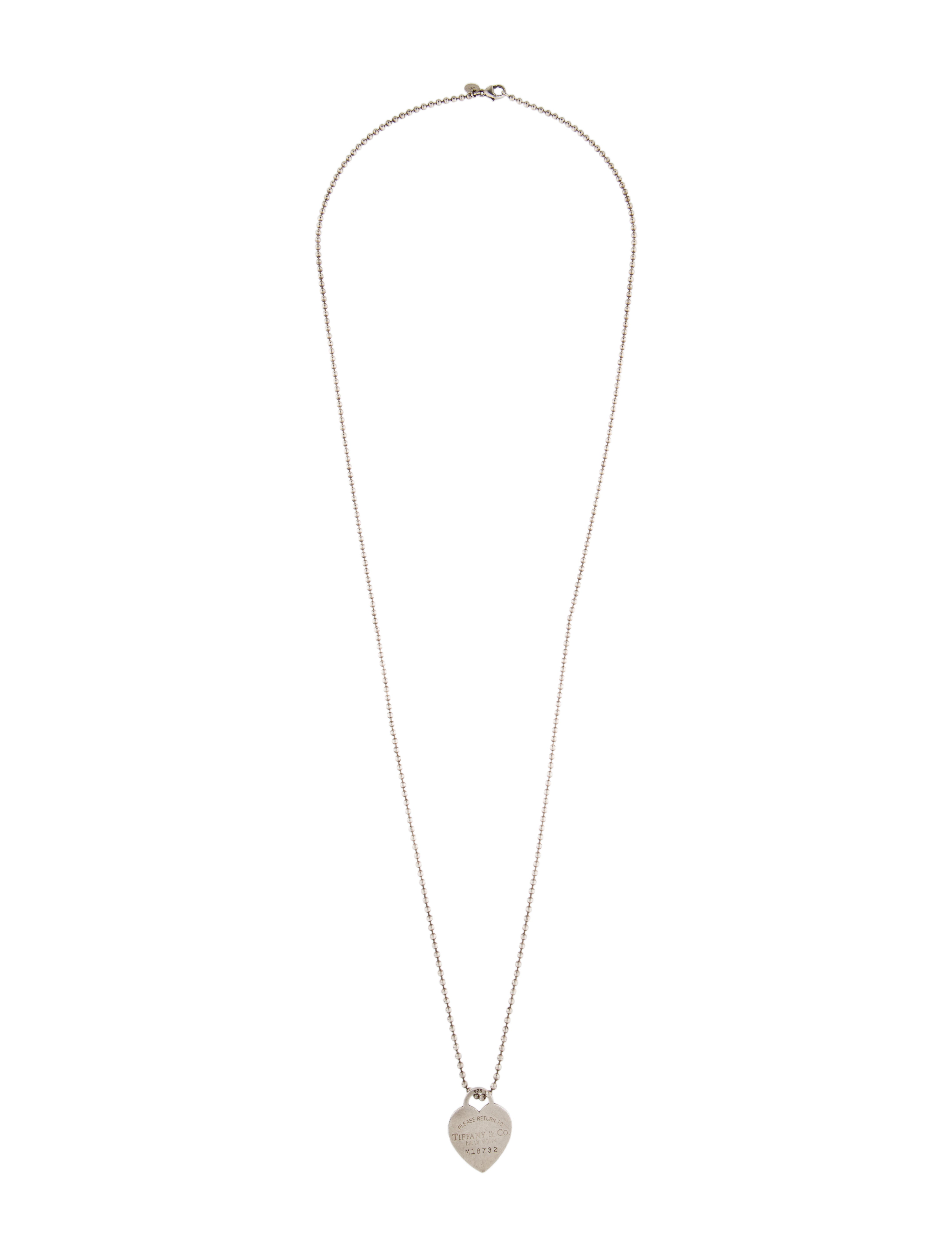 Tiffany & Co. Return To Tiffany Heart Tag Pendant Necklace - Sterling ...
