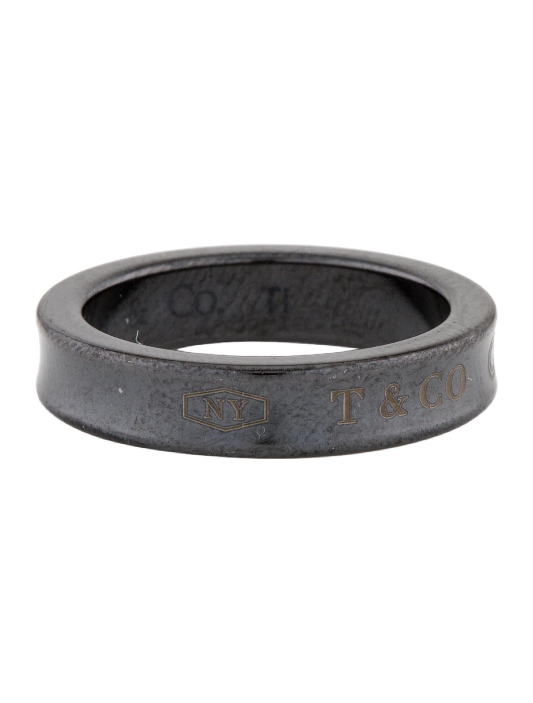 Tiffany & Co. Titanium 1837 Band - Titanium Band, Rings - TIF263065 ...