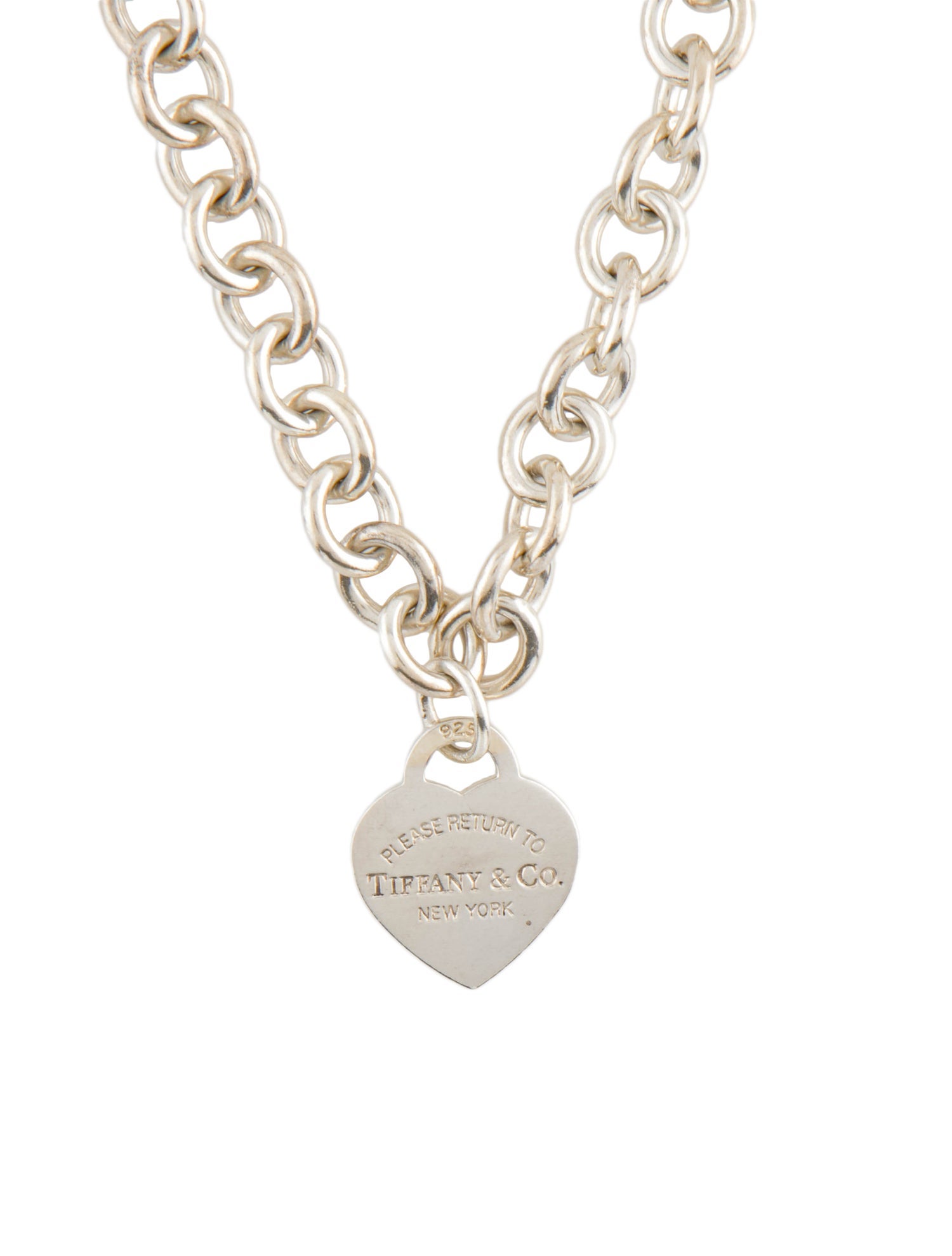 Tiffany & Co. Return to Tiffany Heart Tag Chain Link Necklace ...