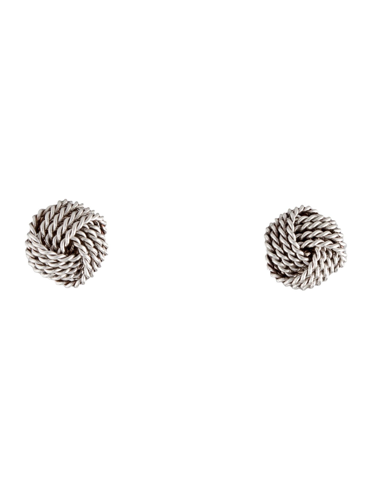 Tiffany & Co. Knot Earrings - 14K White Gold Stud, Earrings - TIF263826 ...