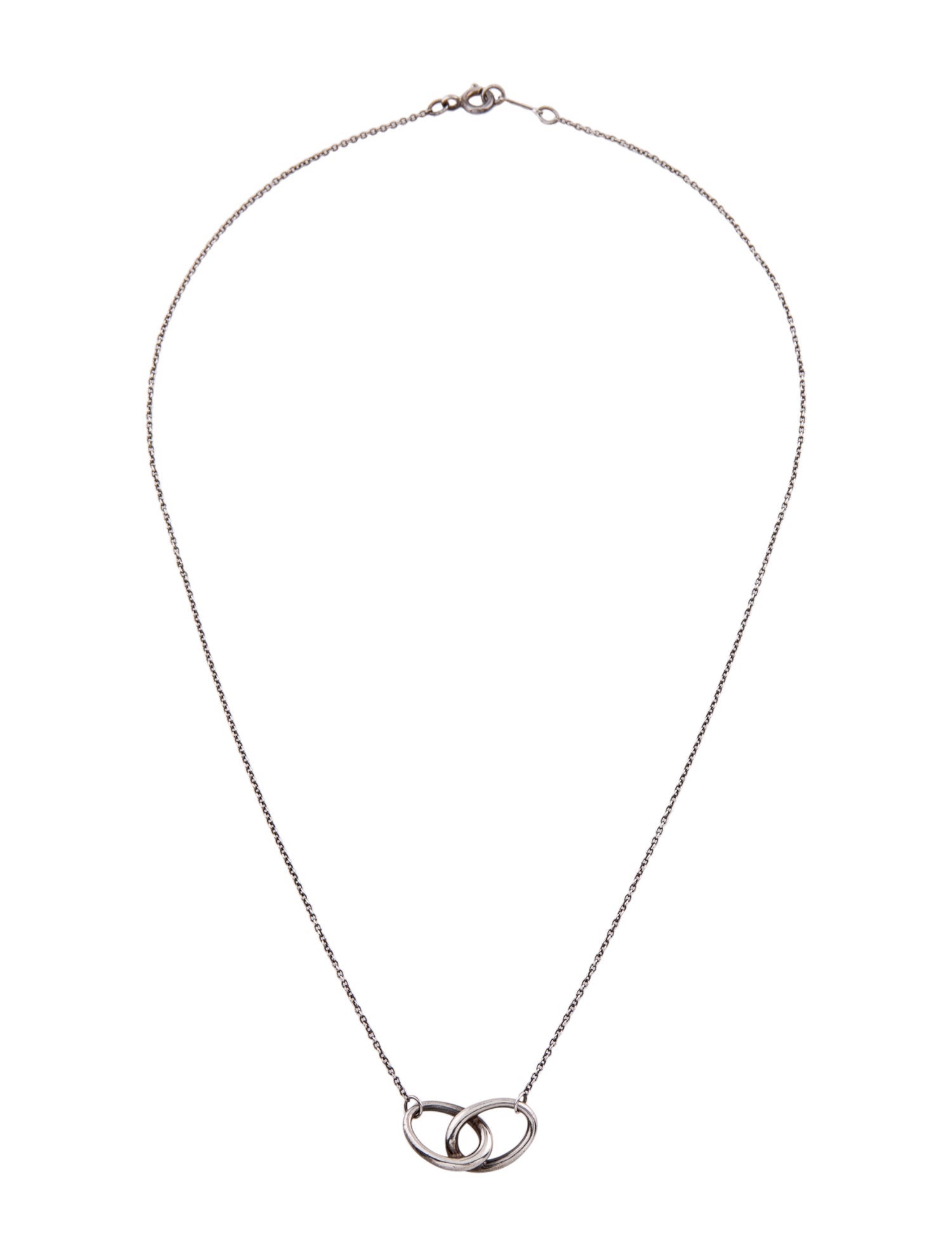 Tiffany & Co. Interlocking Ovals Pendant Necklace - Pendant Necklace ...