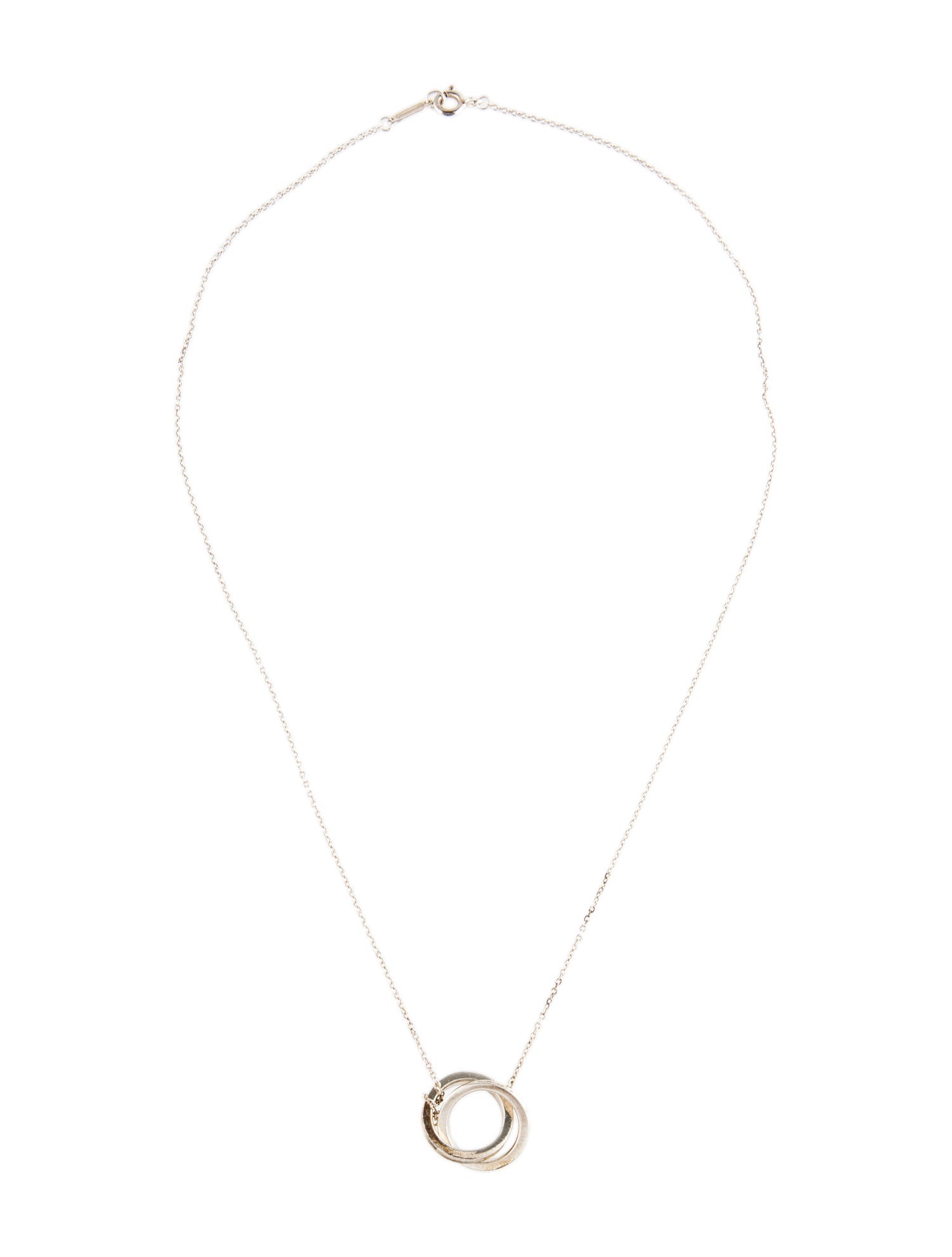 Tiffany & Co. Interlocking Circles Pendant Necklace - Sterling Silver Pendant Necklace ...