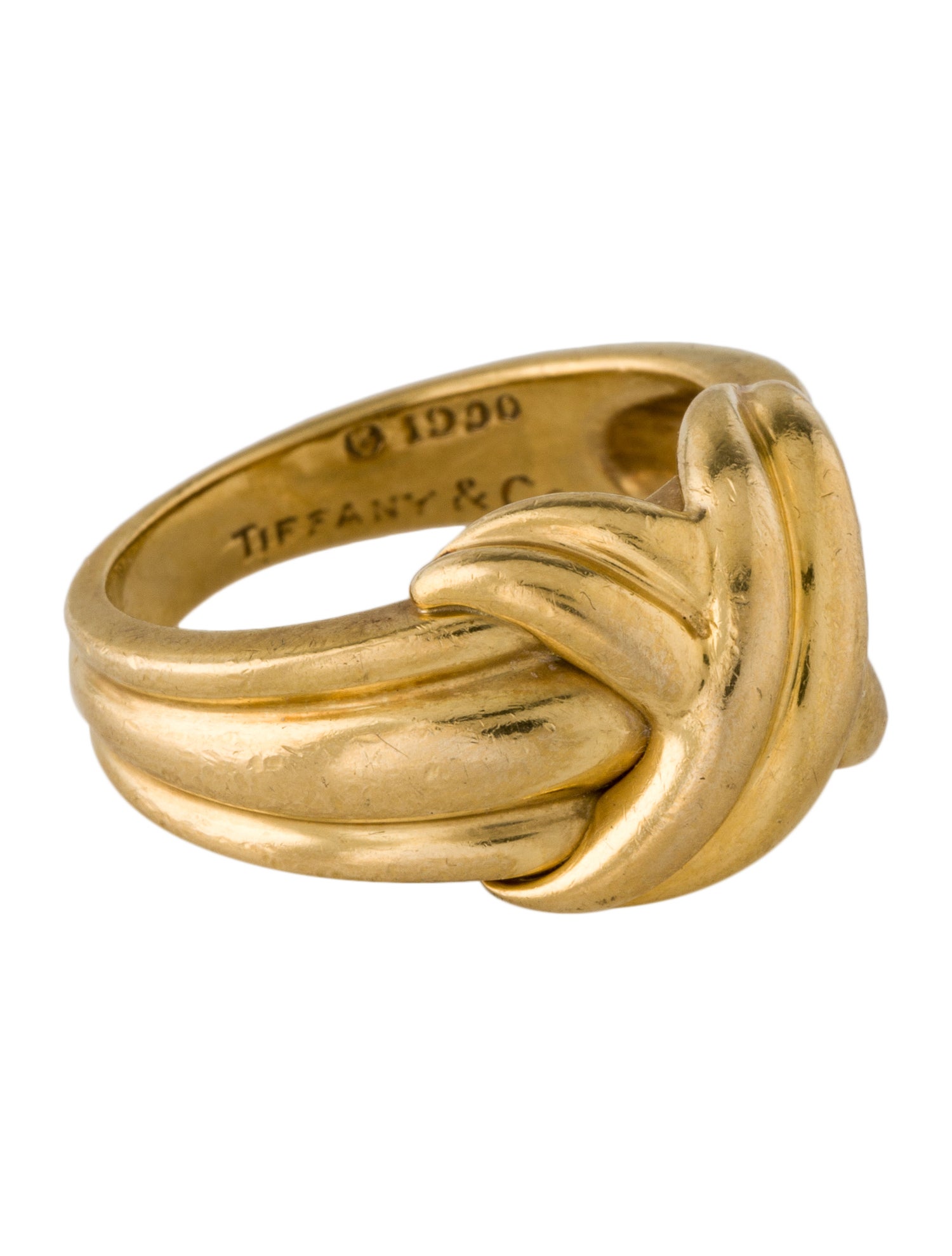 Tiffany & Co. Vintage 18K Signature X Cocktail Ring - Band, Rings ...
