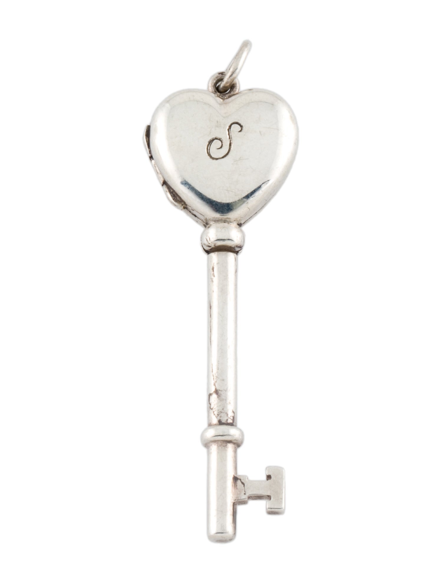 Tiffany & Co. Heart Locket Key Pendant - Sterling Silver Pendant ...