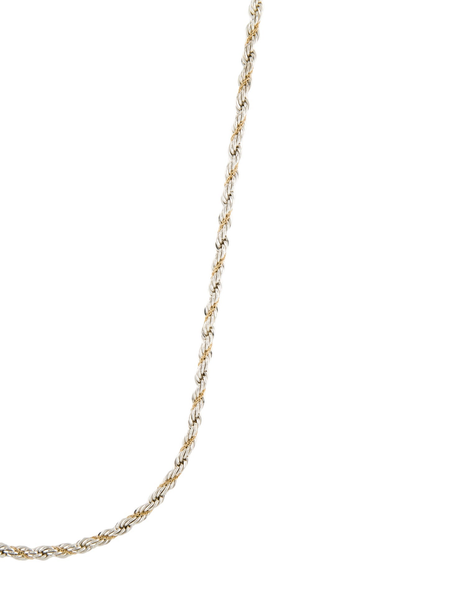 Tiffany & Co. Two-Tone Twisted Rope Chain Necklace - 18K Yellow Gold ...