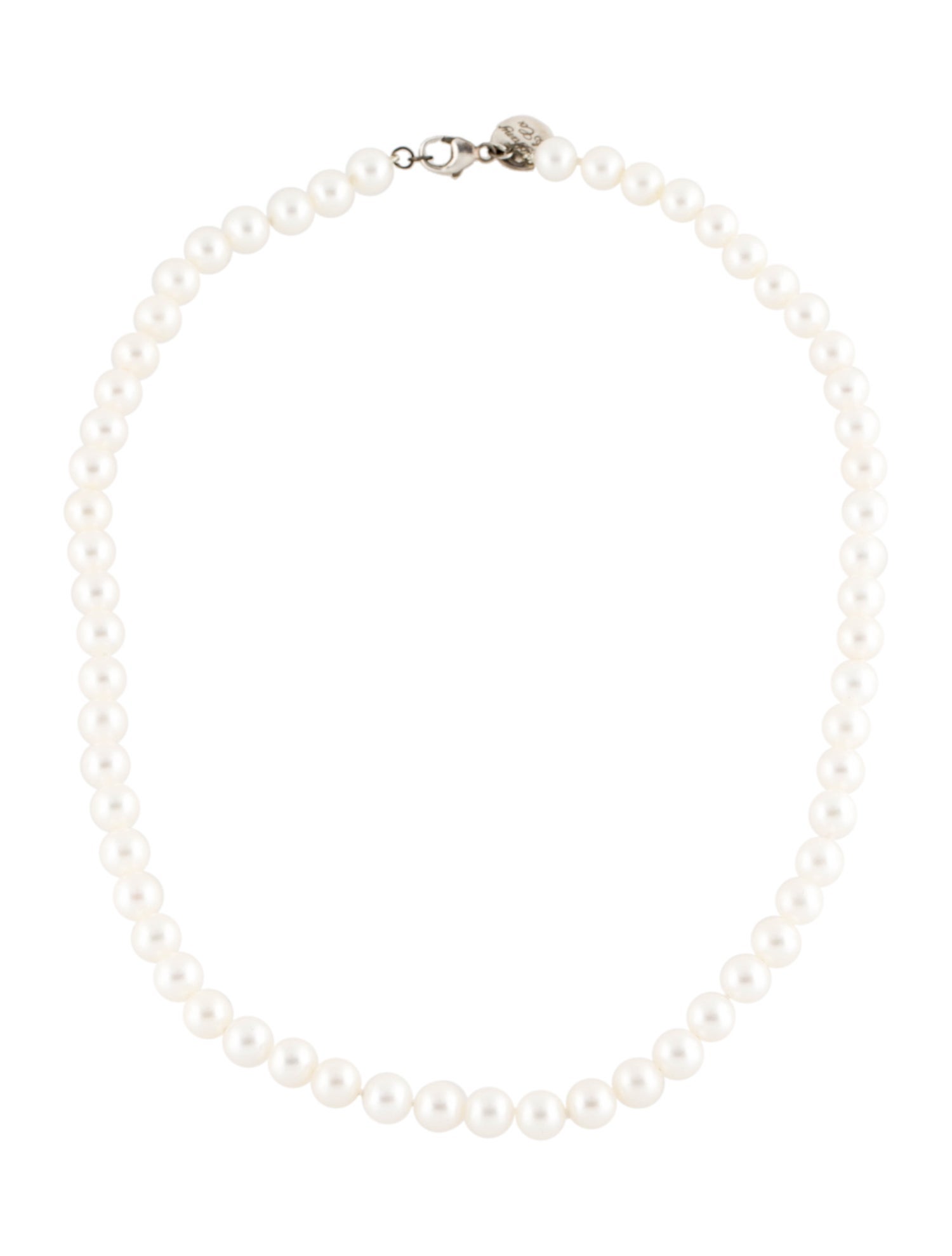Tiffany & Co. 18K Signature Pearl Strand Necklace - 18K Yellow Gold ...