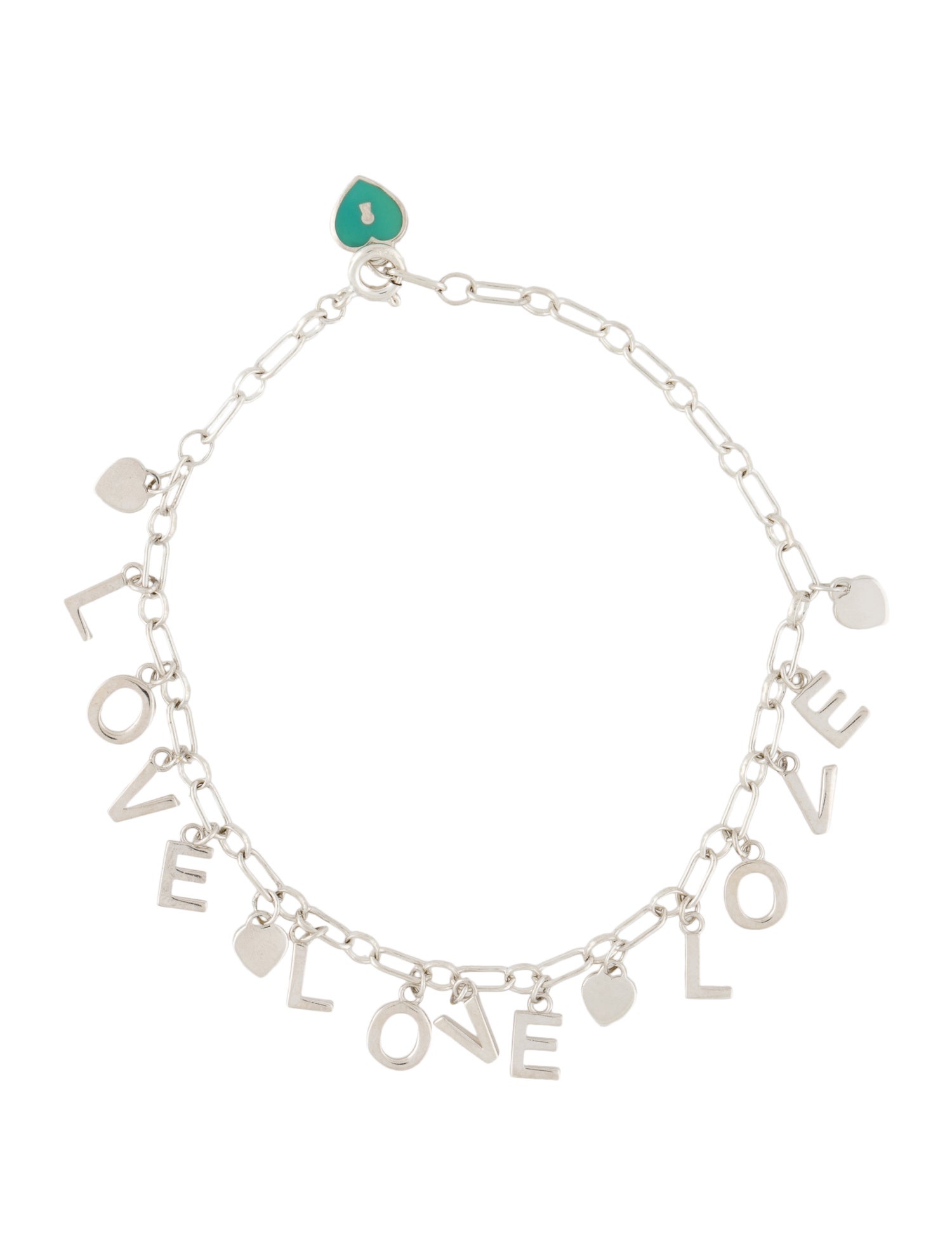 Tiffany & Co. Color Splash Tiffany Heart Tag Bracelet - Pink, Sterling ...