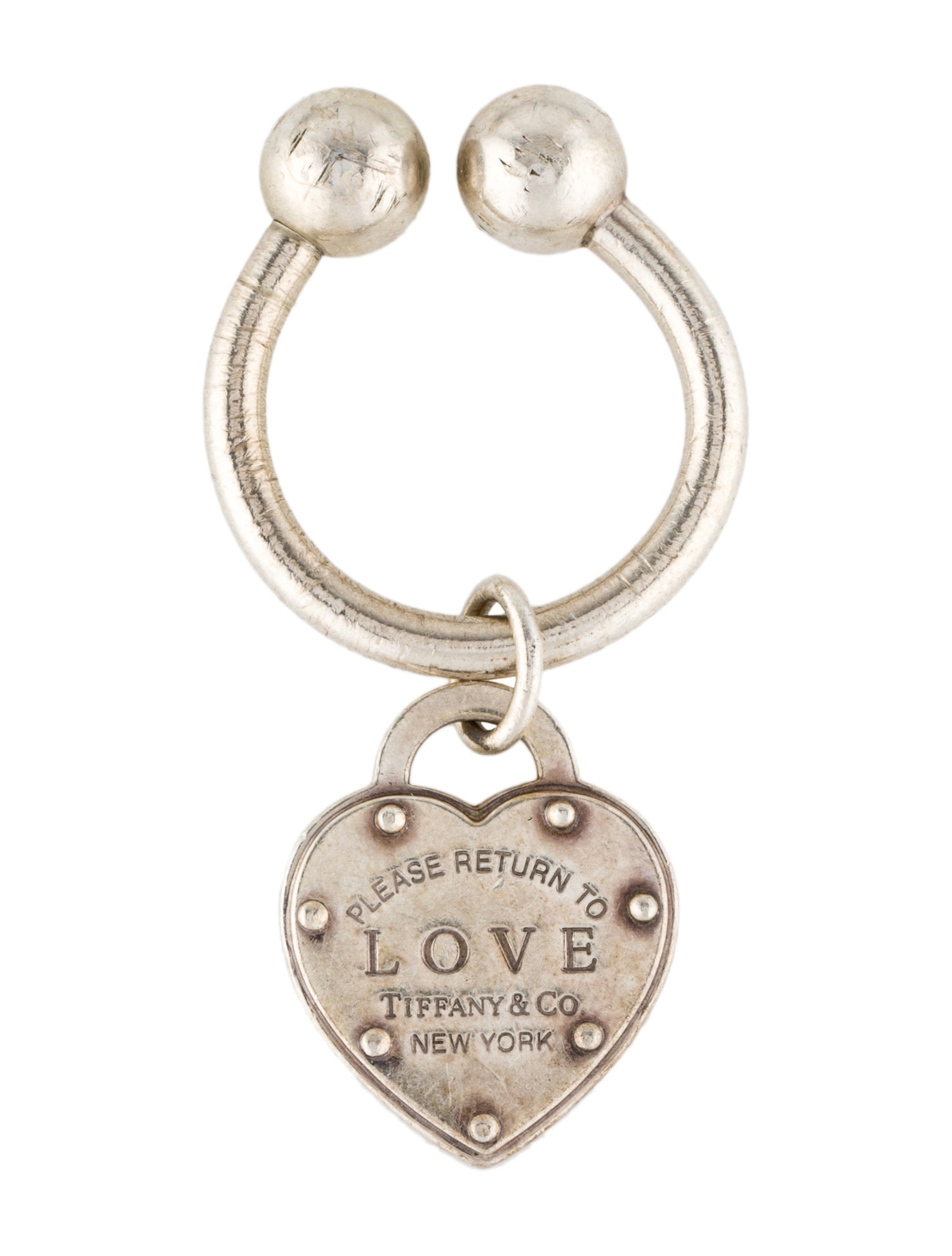 Tiffany & Co. Heart Shaped Keyring - Silver Keychains, Accessories ...