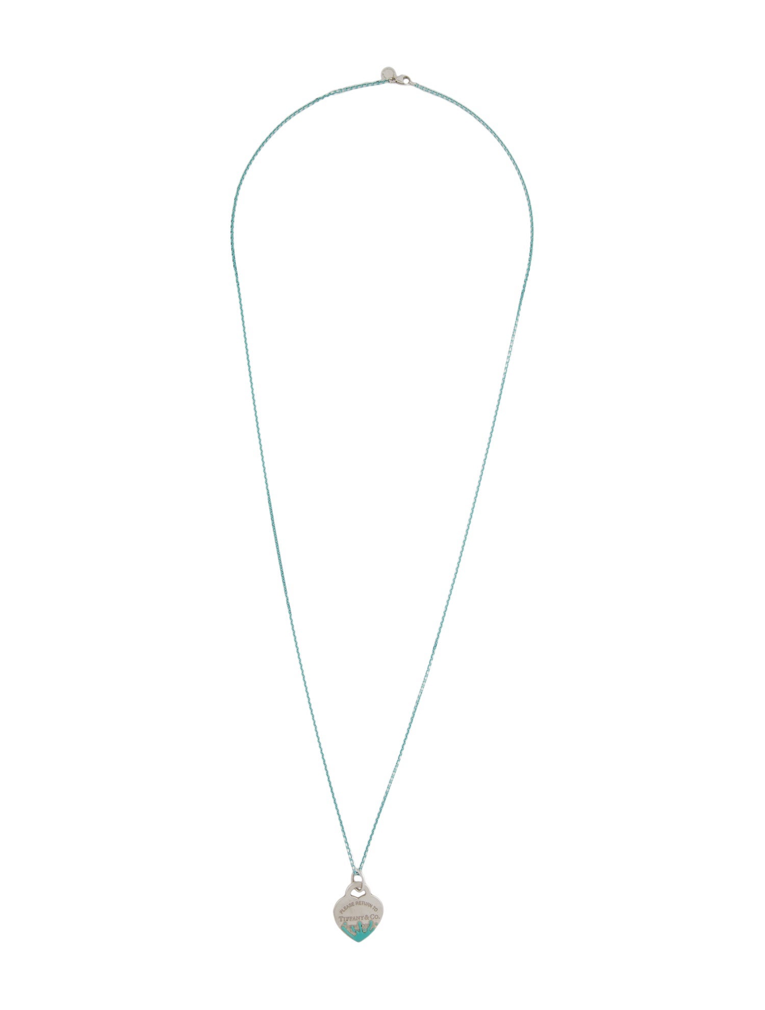 Tiffany & Co. Color Splash Heart Tag Pendant Necklace - Sterling Silver ...