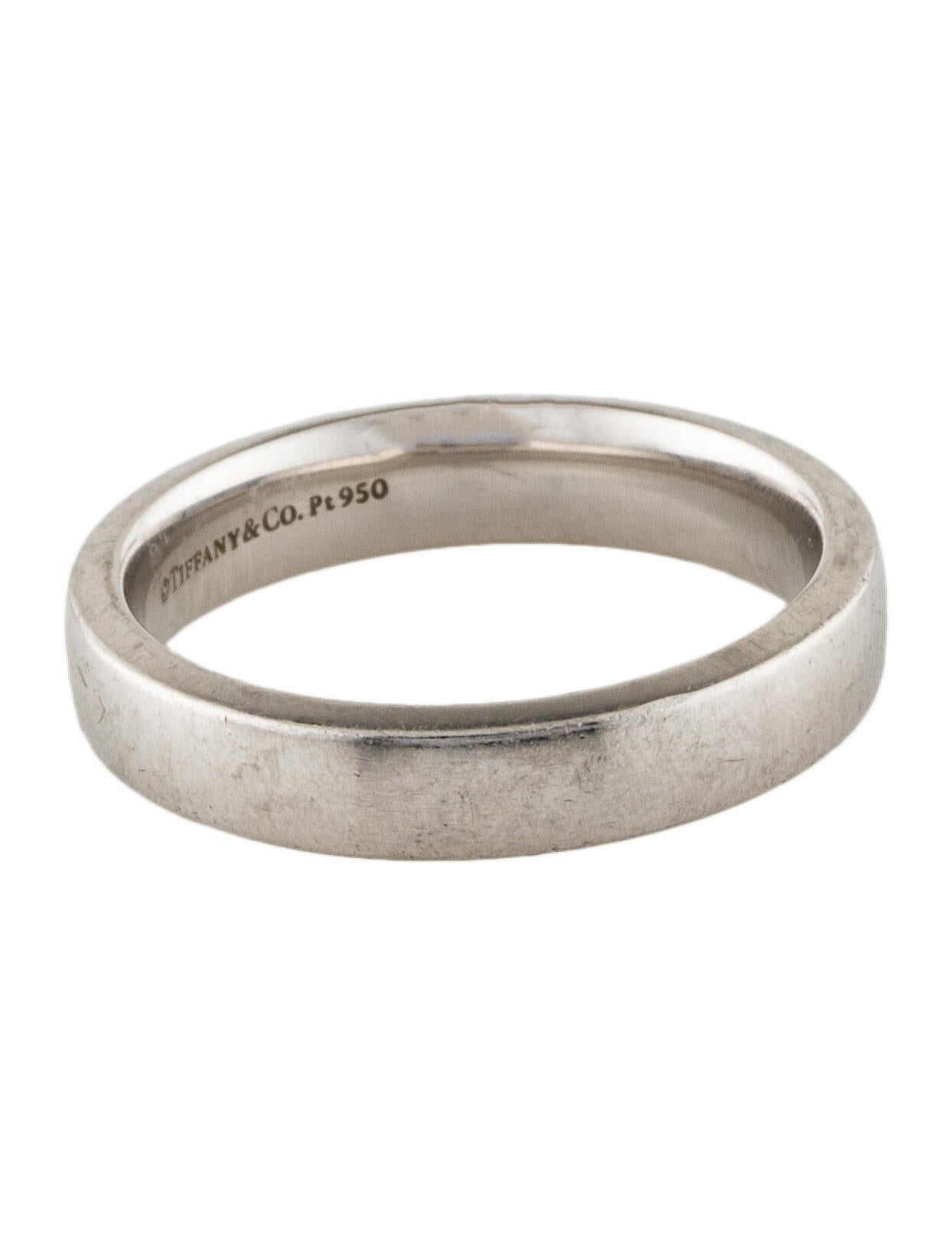 Tiffany & Co. Platinum Charles Tiffany Setting Satin Finish Ring - 950 ...