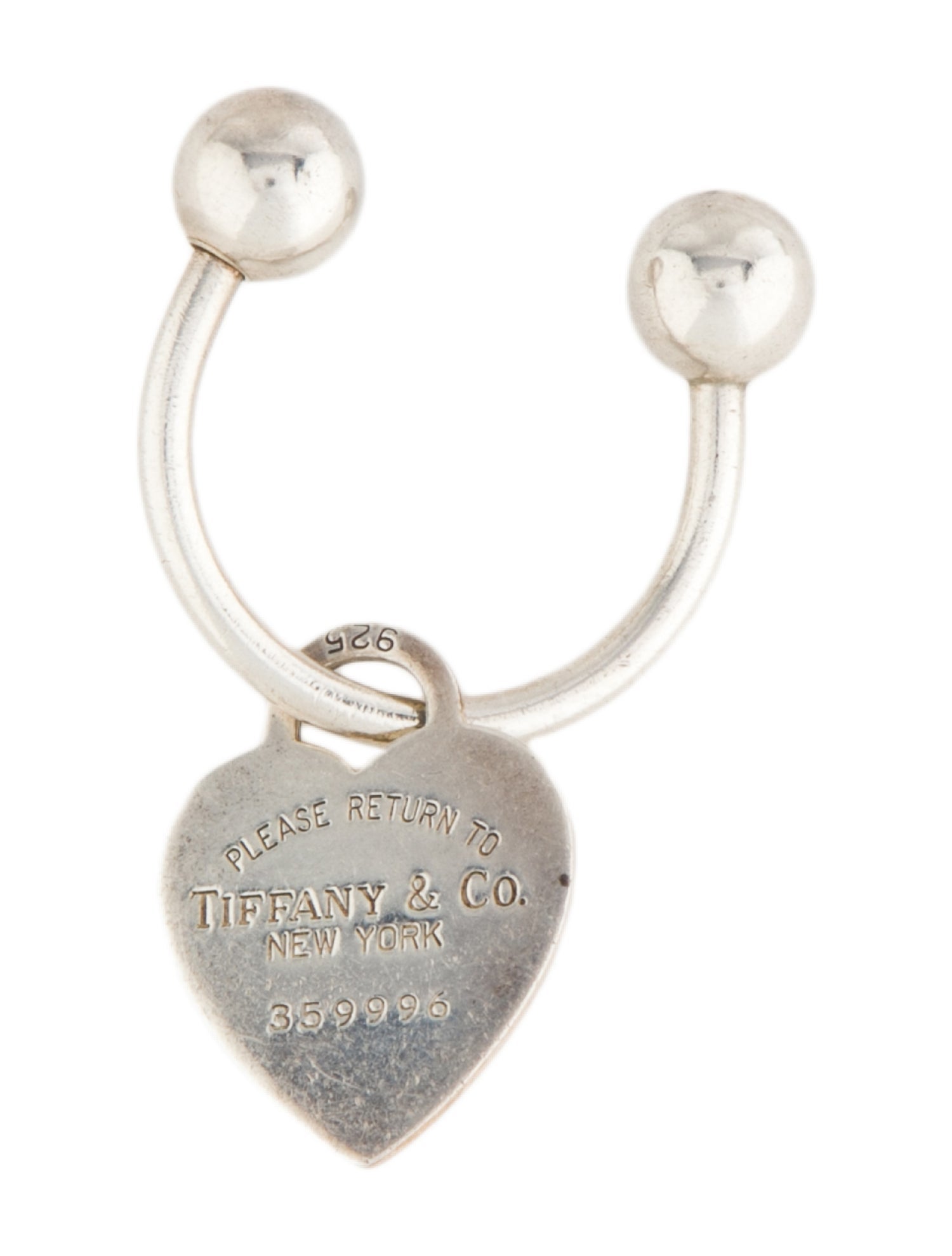 Tiffany & Co. Sterling Return to Tiffany Key Ring - Silver Tech ...