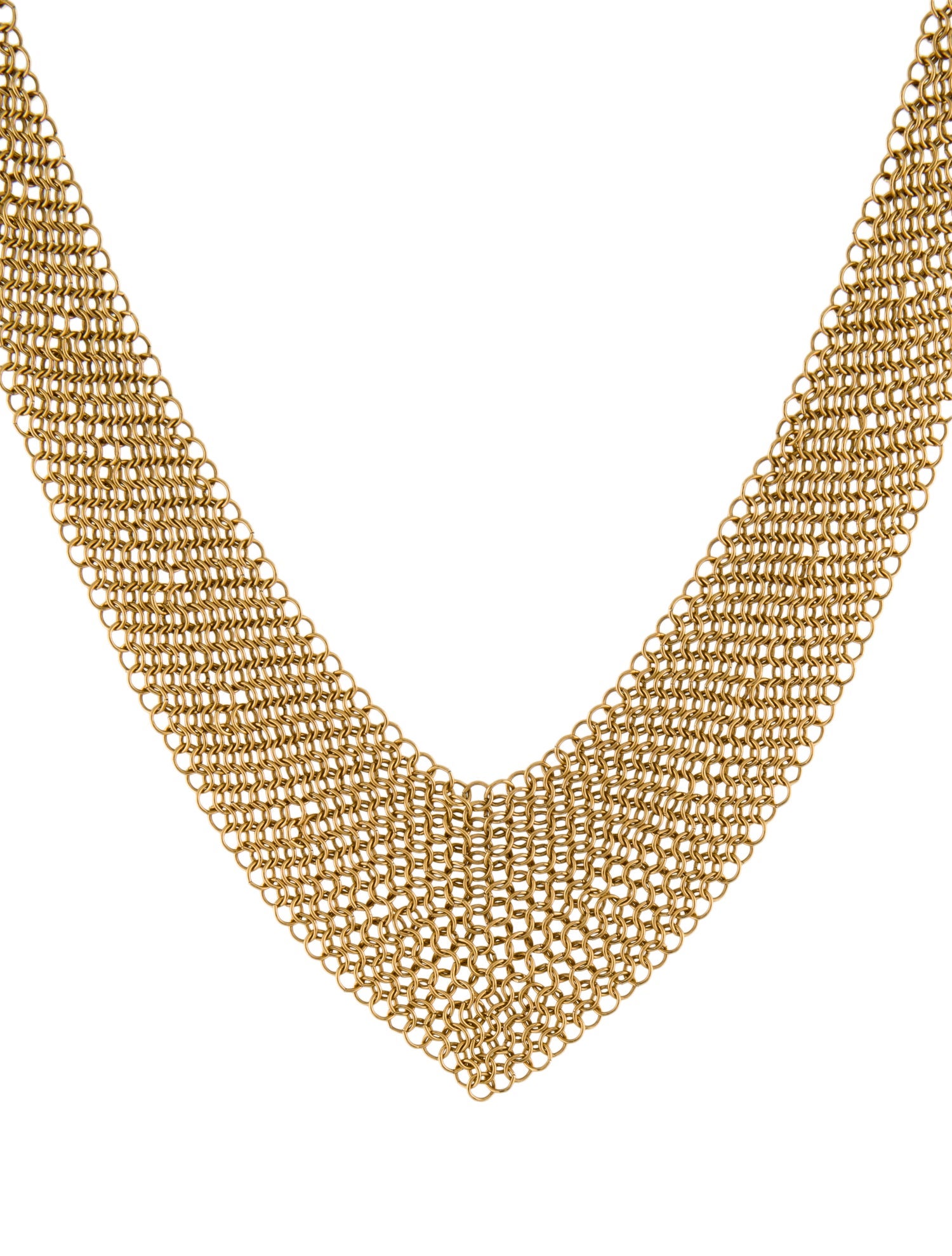 Tiffany & Co. 18K Mesh Collar Necklace - 18K Yellow Gold Collar ...
