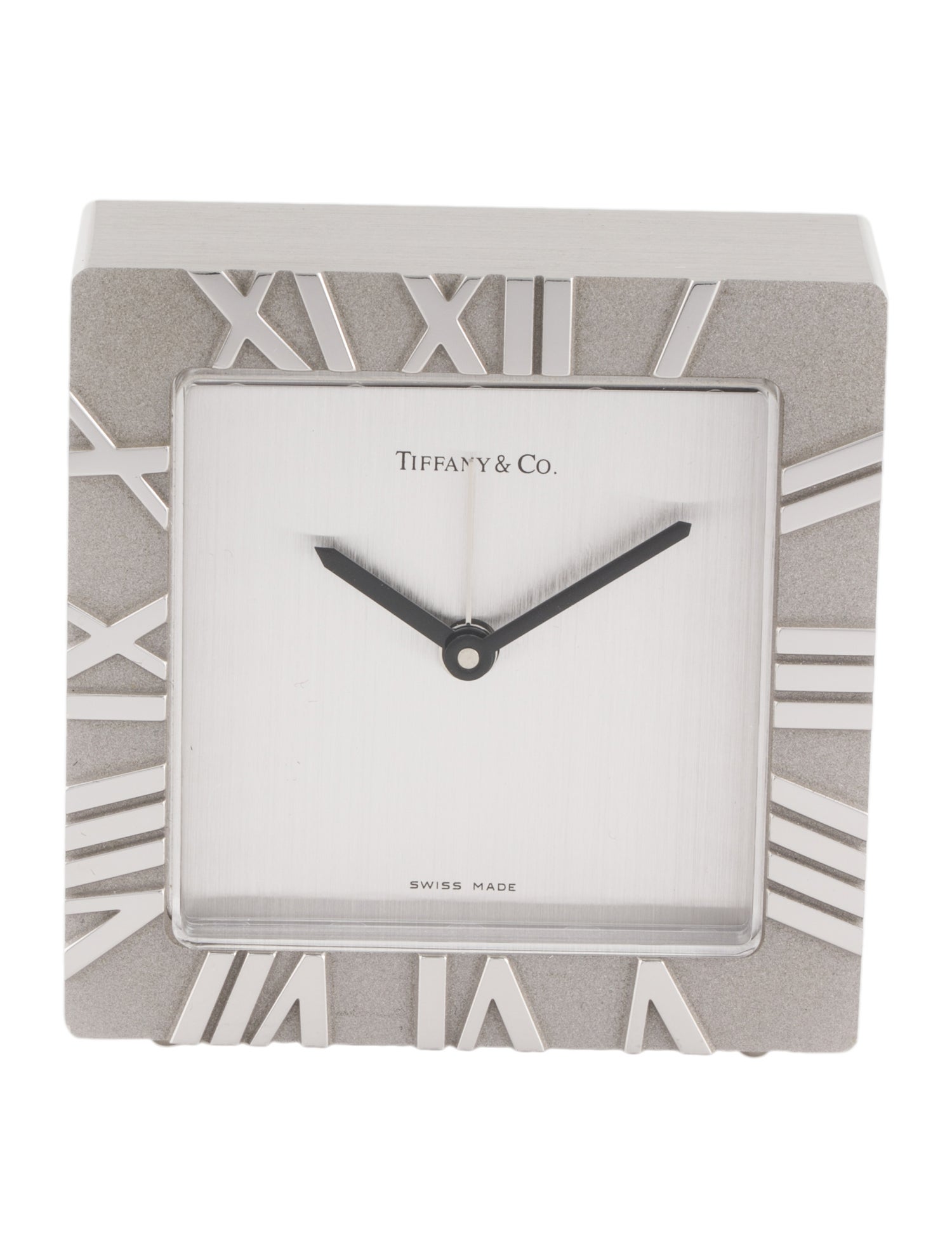 Tiffany & Co. Atlas Travel Alarm Clock - Silver Decorative Accents ...