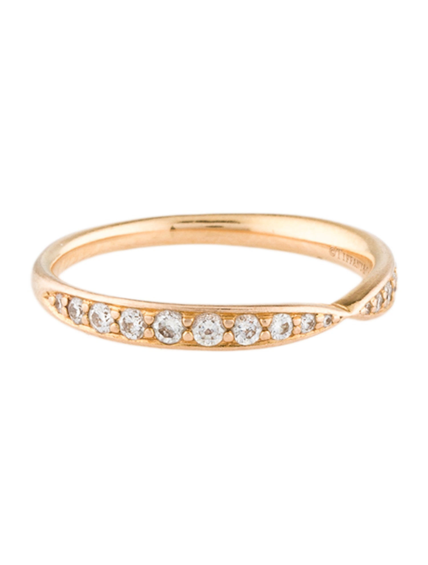 Tiffany & Co. 18K Diamond Tiffany Harmony Band Ring - 18K Rose Gold ...