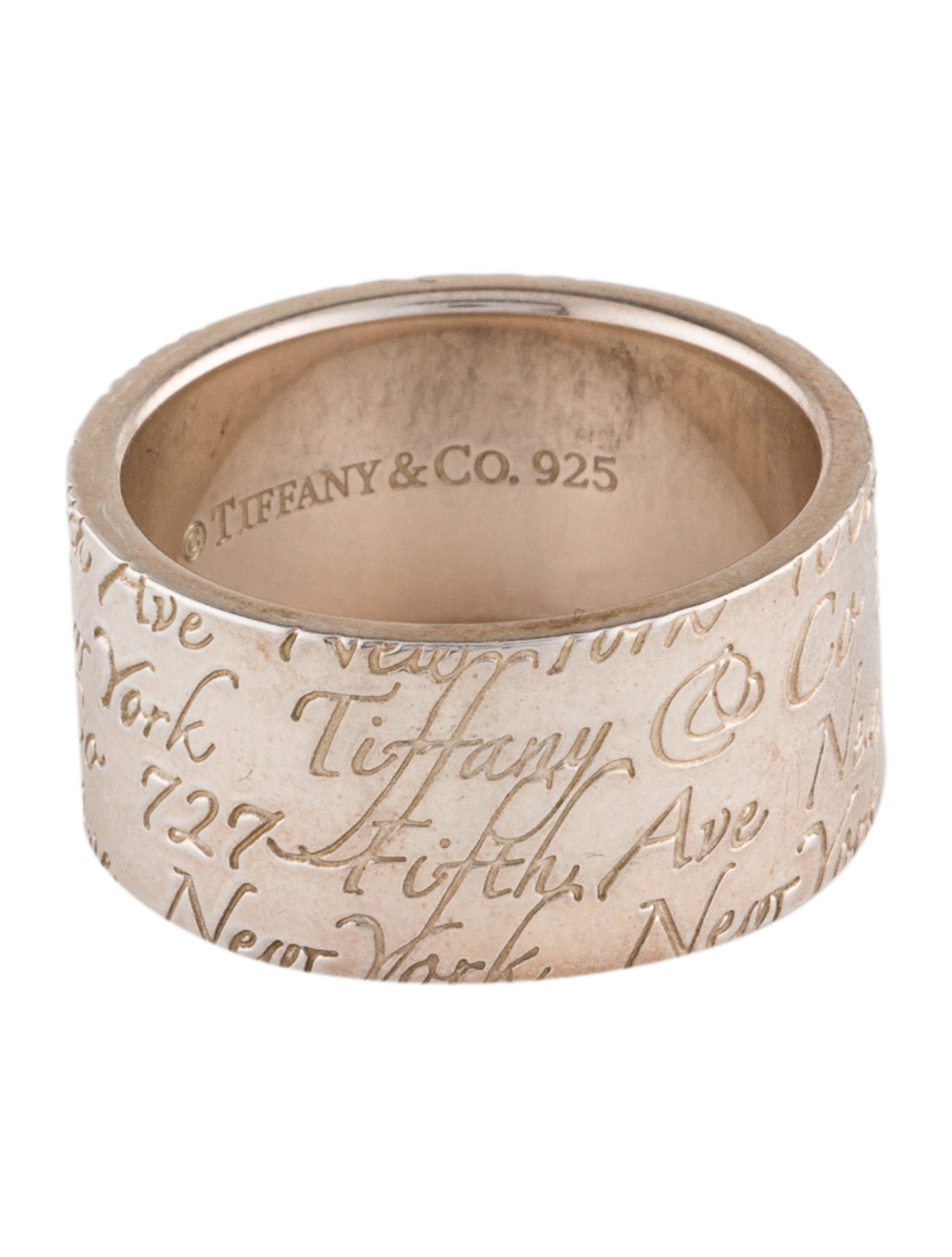 Tiffany & Co. Wide Notes Band - Sterling Silver Band, Rings - TIF274958 ...