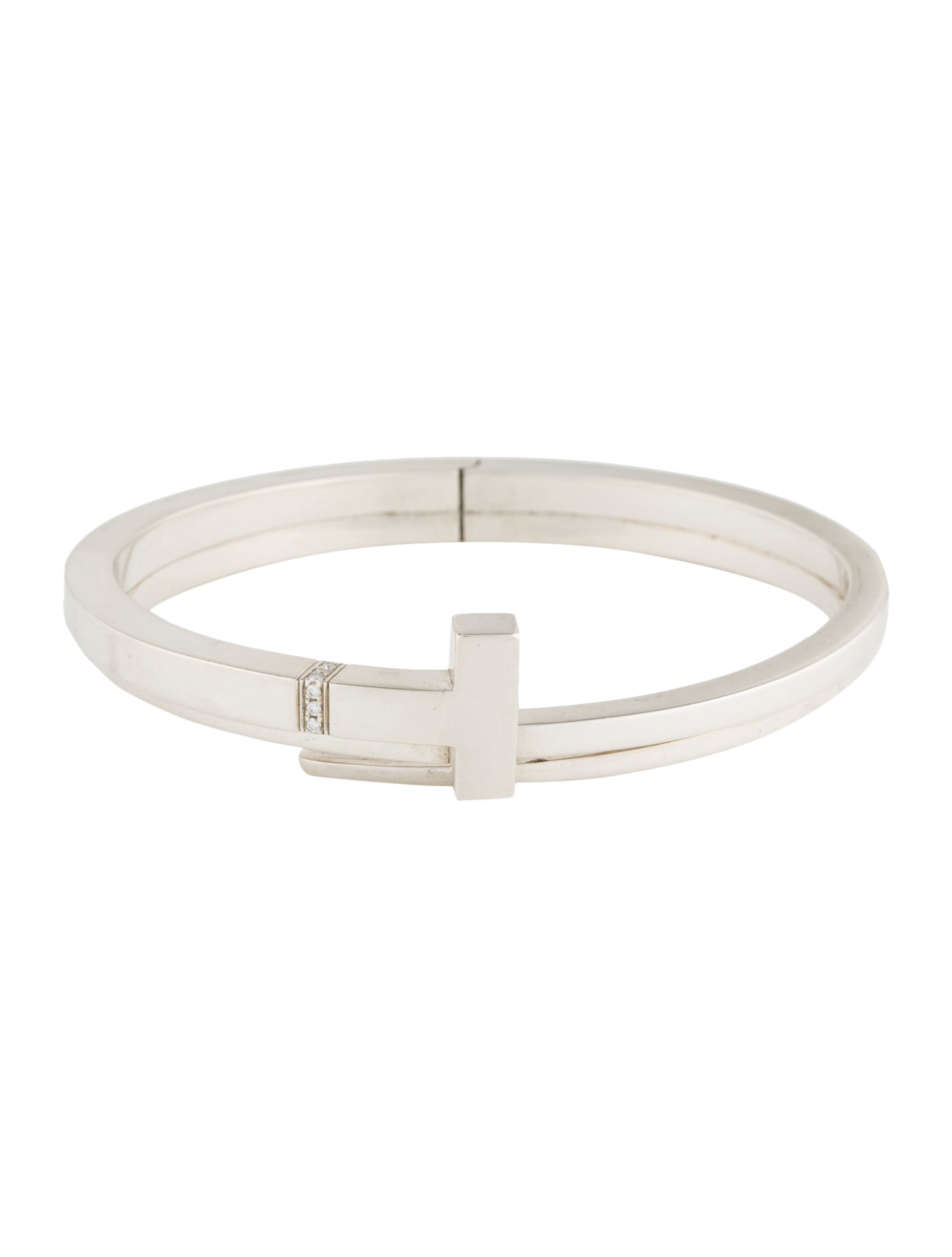 Tiffany & Co. T Square Cuff Bracelet - Sterling Silver Bangle ...