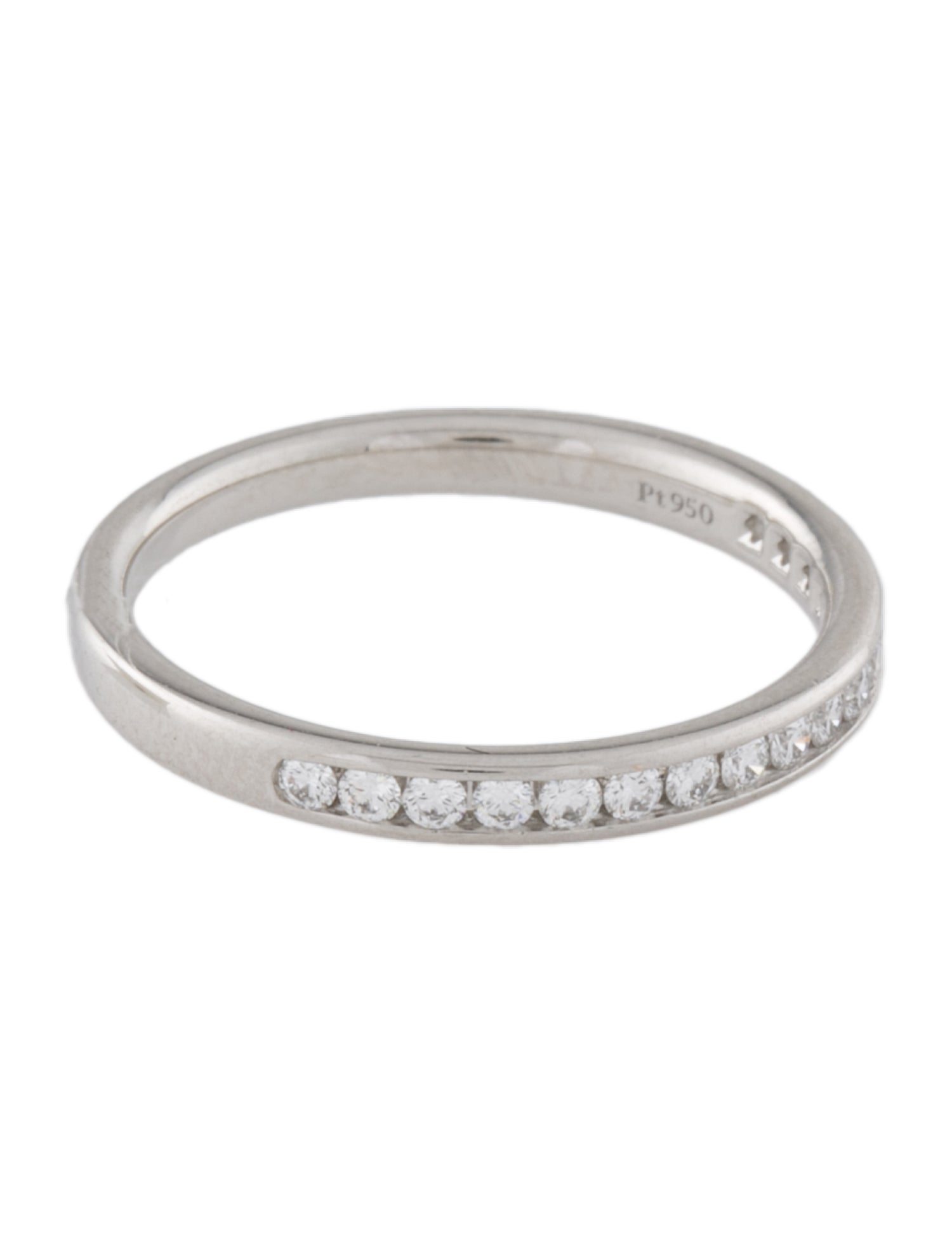 Tiffany & Co. Platinum Diamond Tiffany® Setting Wedding Band - 950 ...