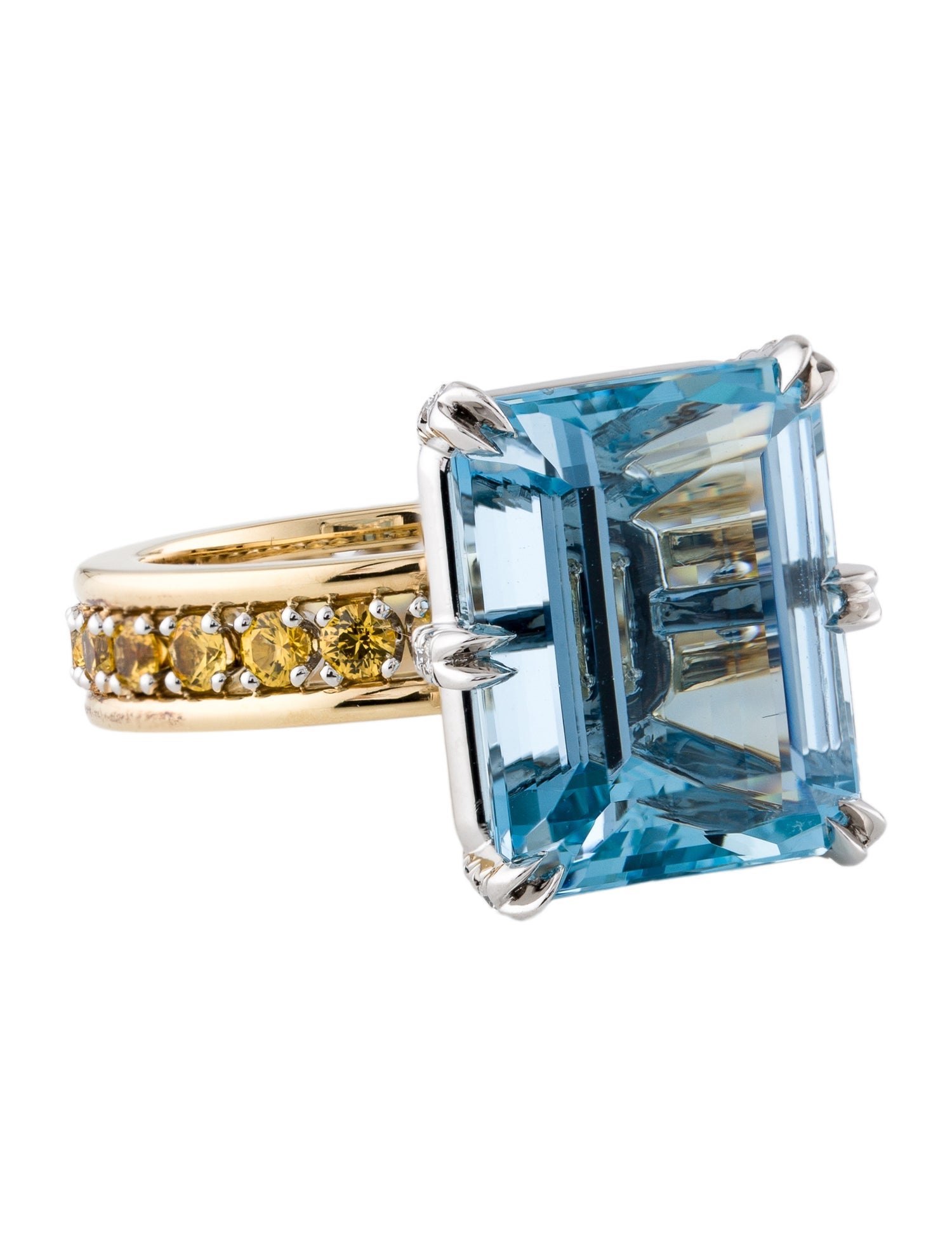 Tiffany & Co. 18K Aquamarine, Sapphire & Diamond Schlumberger® Cocktail ...