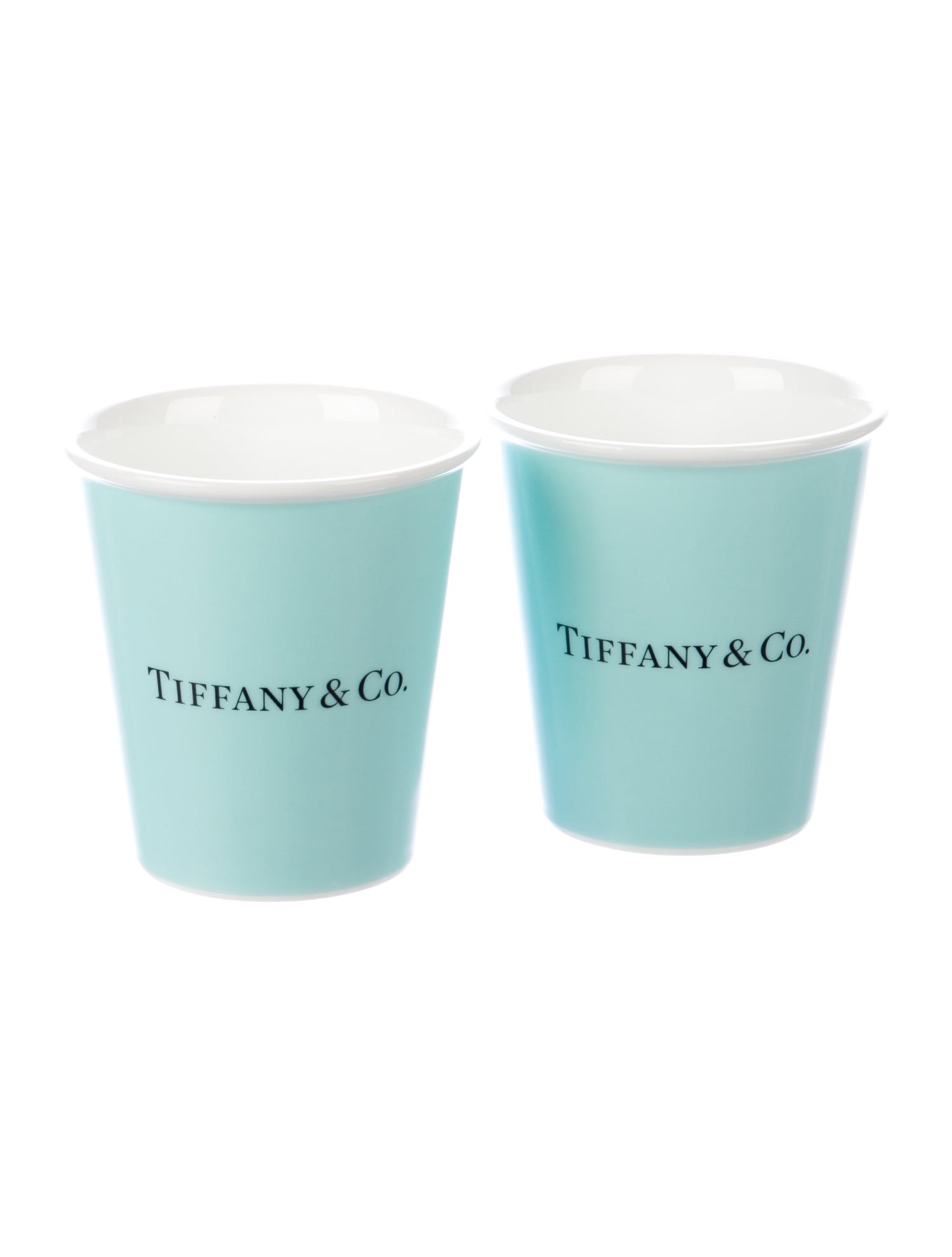 Tiffany & Co. Pair of Everyday Objects Bone China Paper Cup - Blue ...
