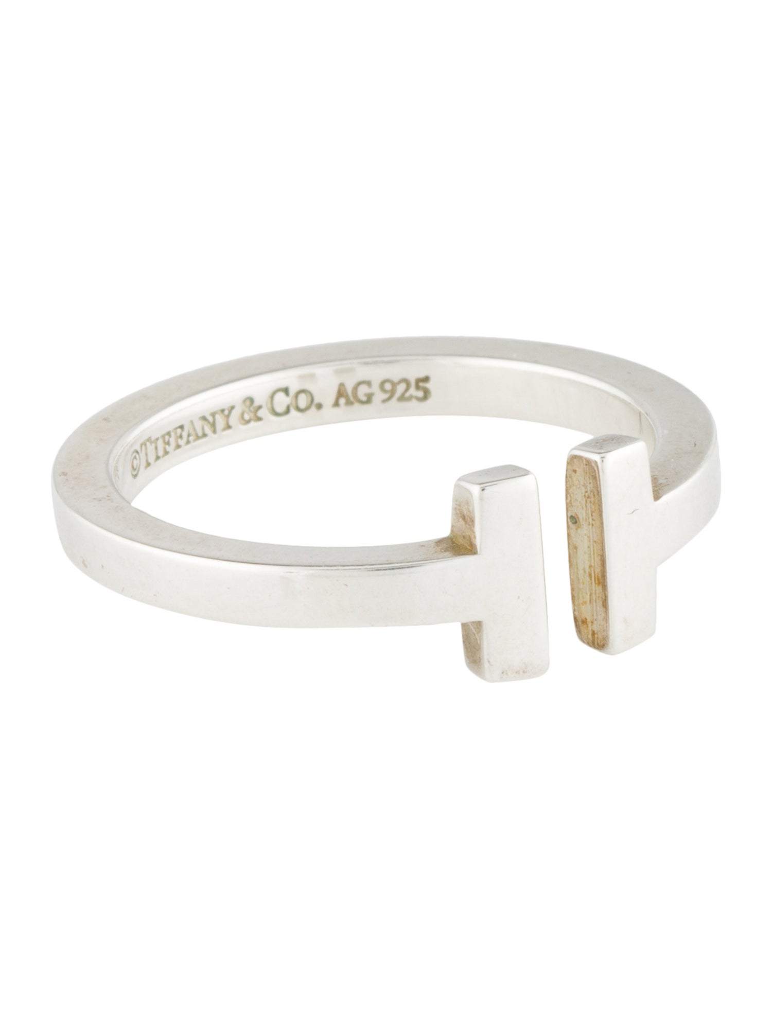 Tiffany & Co. T Square Ring - Sterling Silver Band, Rings - TIF276789 ...