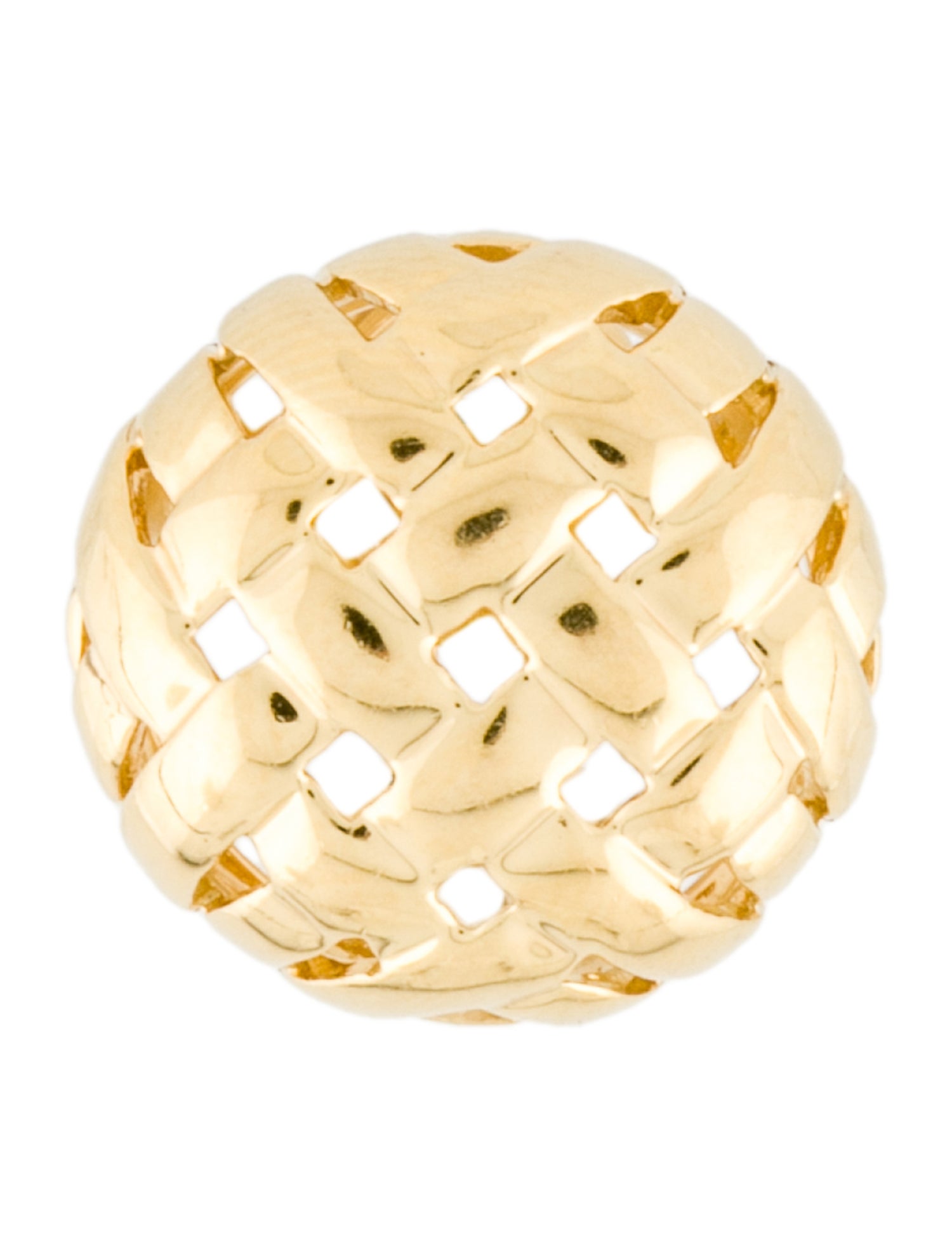 Tiffany & Co. 18K Basket Weave Single Earring - 18K Yellow Gold Single ...