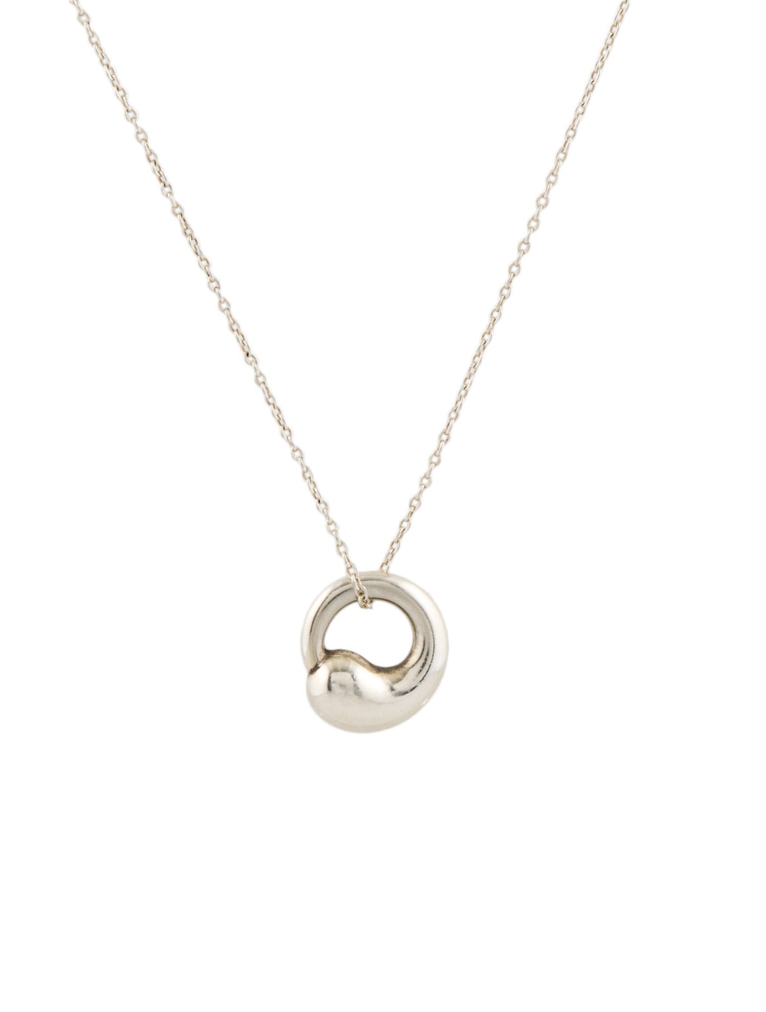 Tiffany & Co. Eternal Circle Pendant Necklace - Sterling Silver Pendant ...