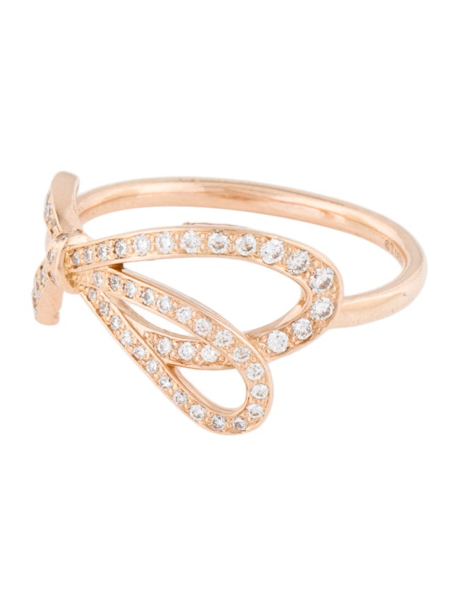 Tiffany & Co. 18K Diamond Bow Cocktail Ring - Cocktail Ring, Rings ...