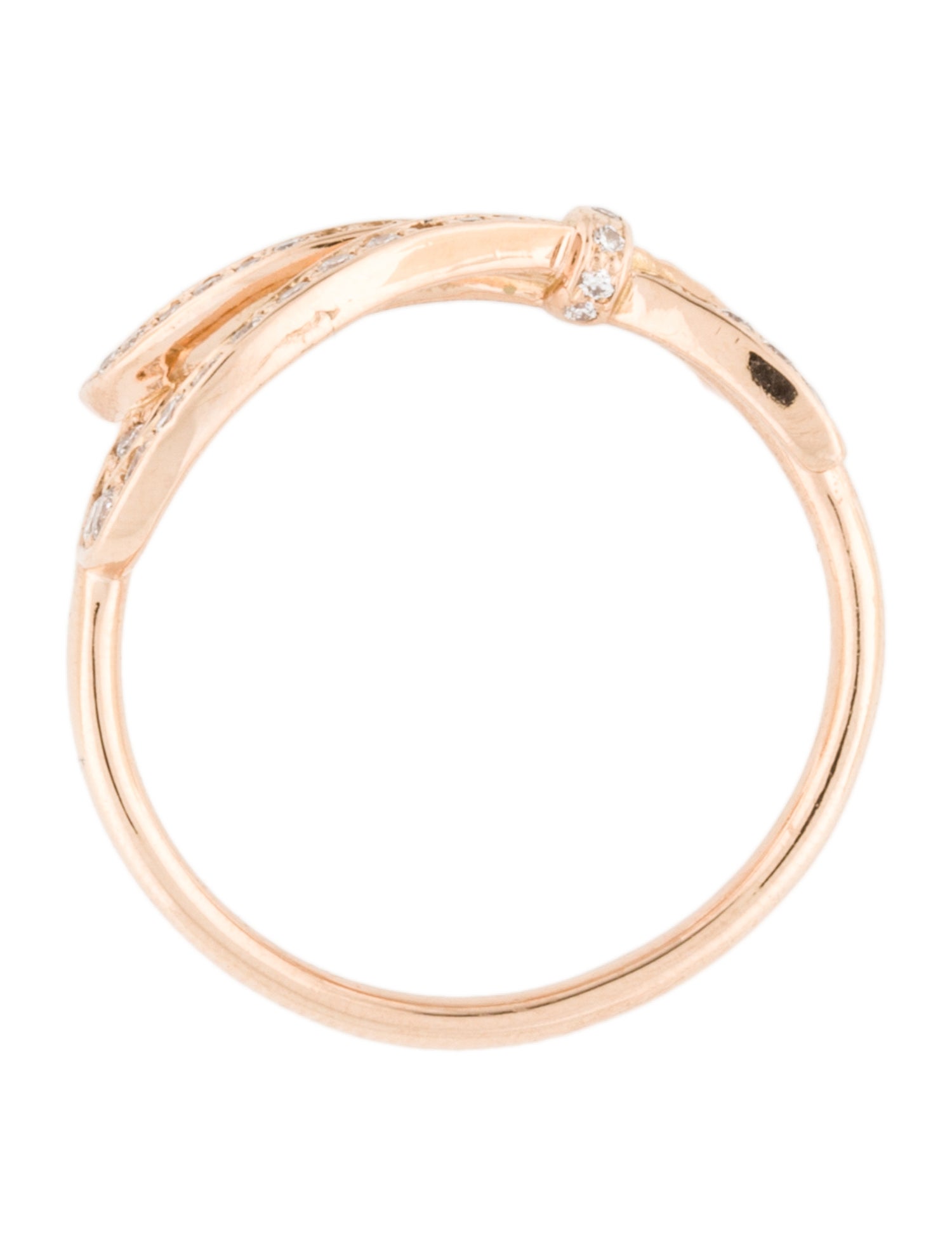 Tiffany & Co. 18K Diamond Bow Cocktail Ring - 18K Rose Gold Cocktail ...