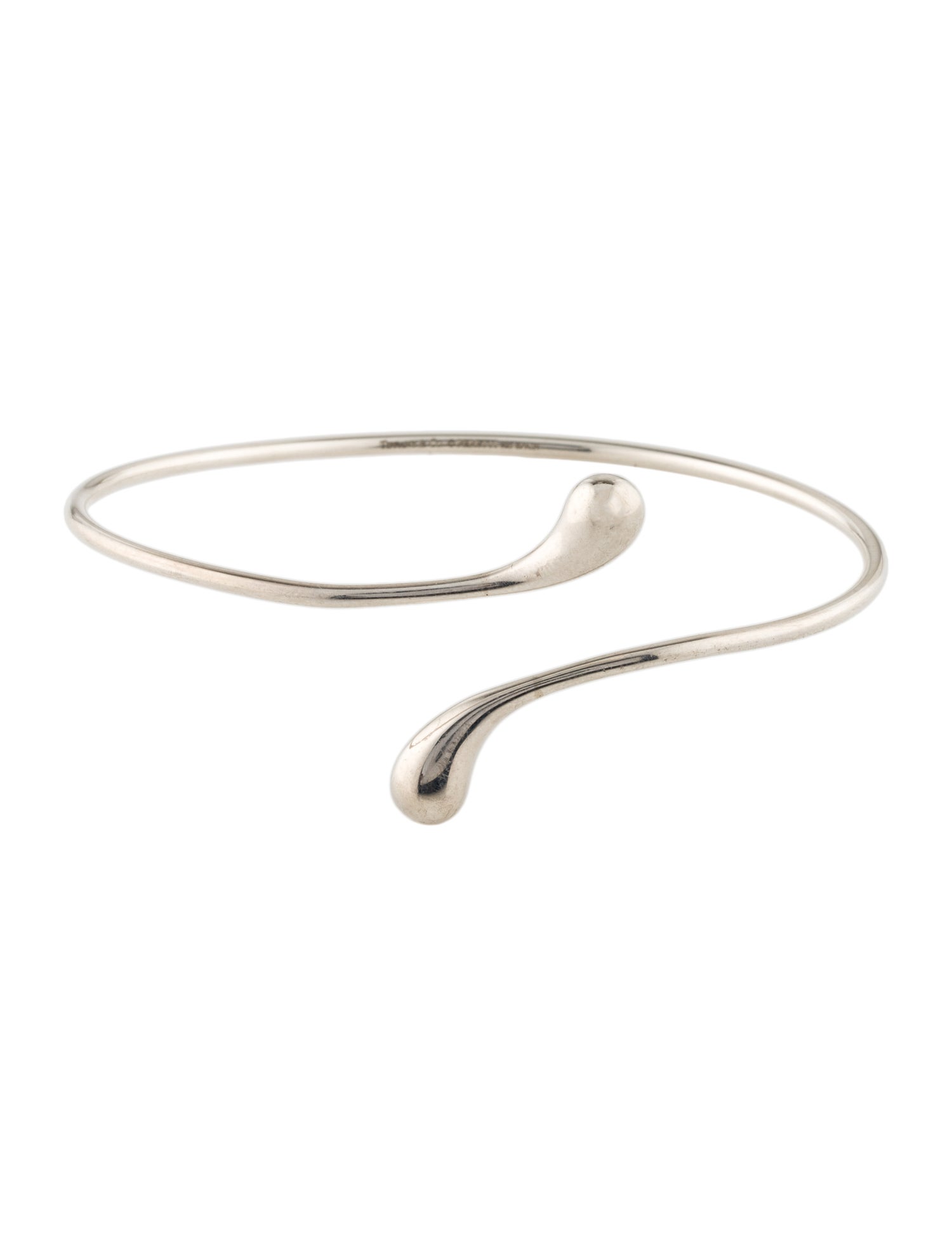 Tiffany & Co. Elongated Teardrop Bangle - Sterling Silver Bangle ...