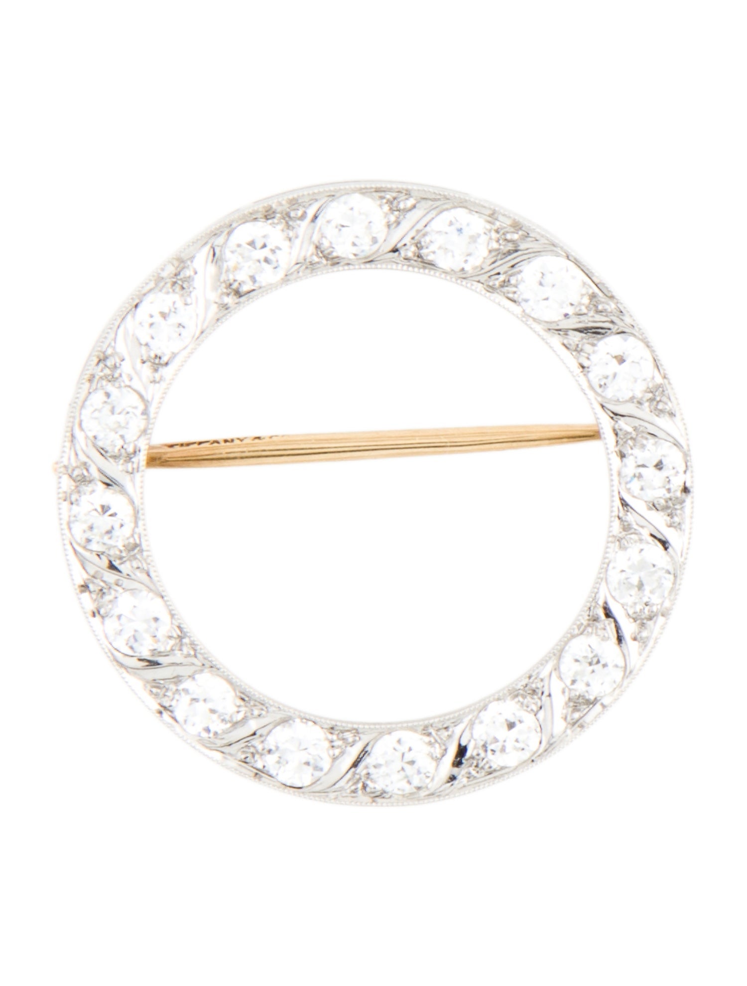 Brooch 14K 1.84ctw Diamond Brooch - Rhodium-Plated 14K White Gold Pin ...