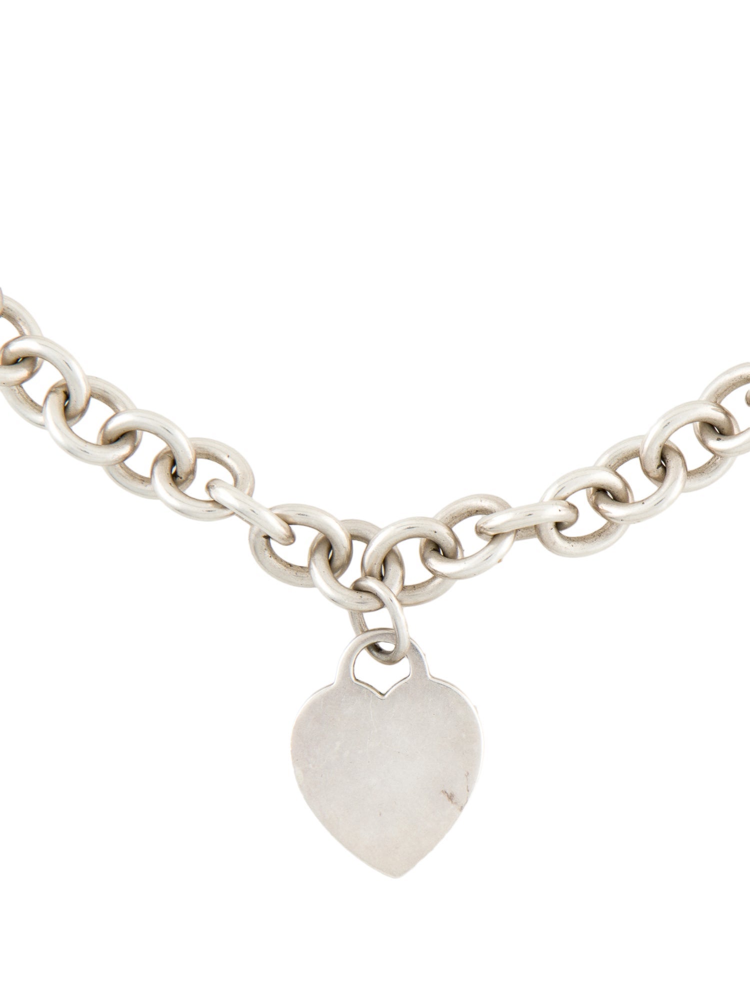 Tiffany & Co. Heart Tag Pendant Necklace - Sterling Silver Chain ...