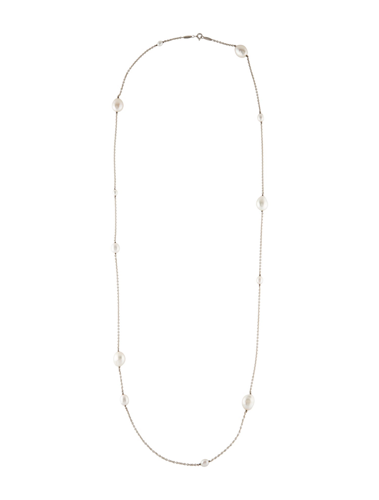 Tiffany & Co. Pearls by the Yard Sprinkle Station Necklace - Sterling ...