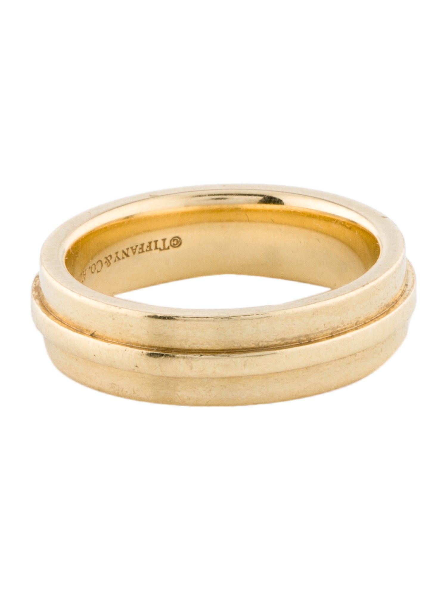 Tiffany & Co. 18K Wide Band Ring - 18K Yellow Gold Band, Rings ...