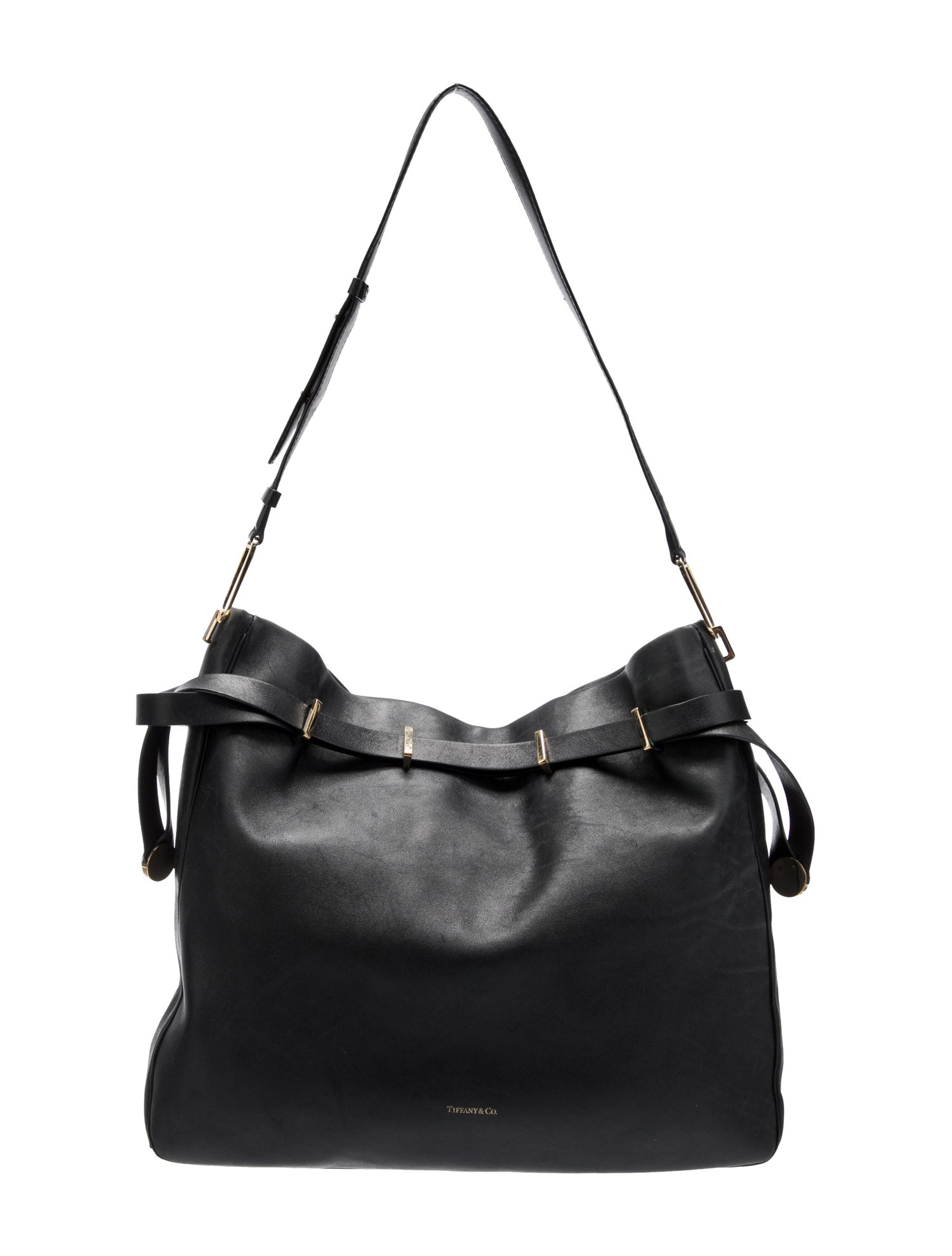 Tiffany & Co. Leather Shoulder Bag - Black Shoulder Bags, Handbags ...